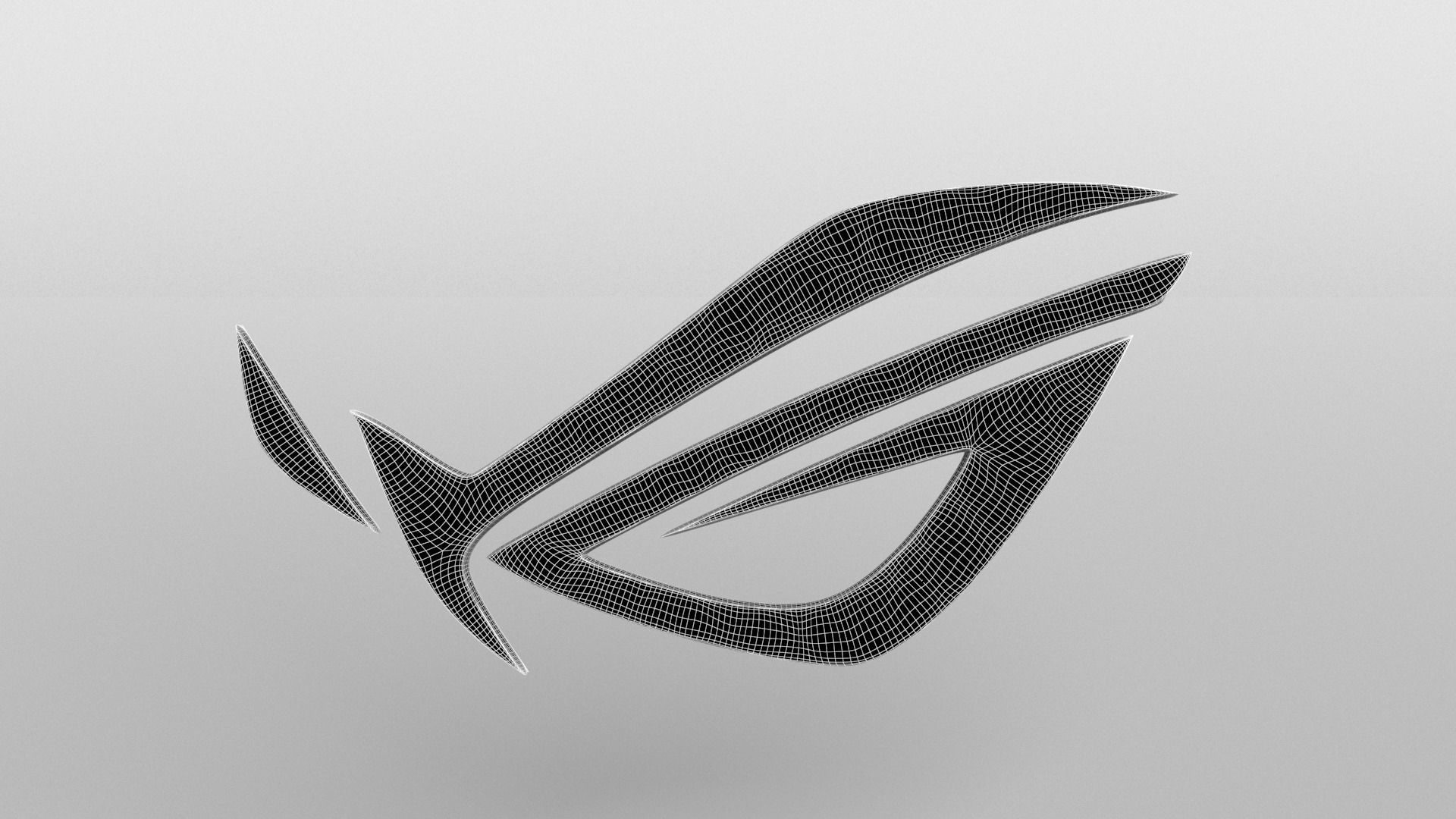 ROG Logo version1 012 free VR / AR / low-poly 3D model | CGTrader