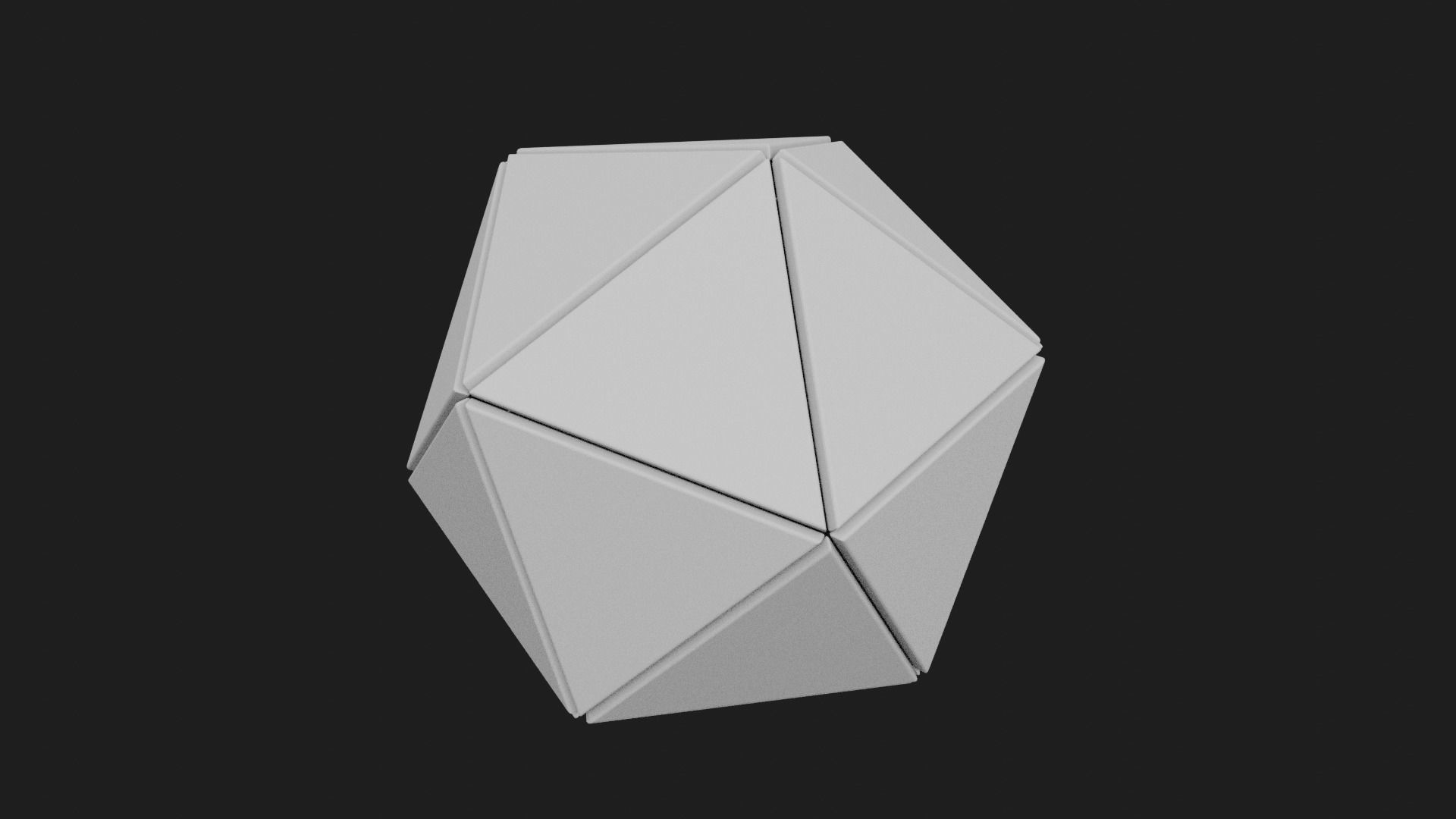 Ico Sphere decoration free 3D model 3D printable | CGTrader