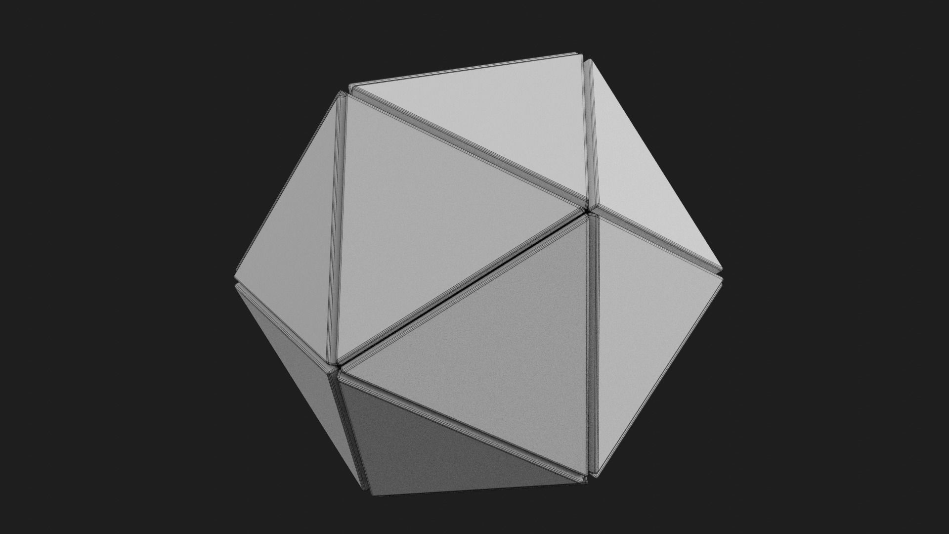 Ico Sphere decoration free 3D model 3D printable | CGTrader