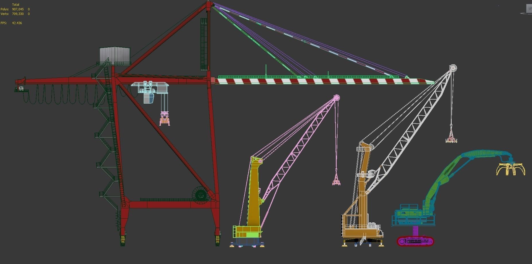 3D model Crane models VR / AR / low-poly | CGTrader