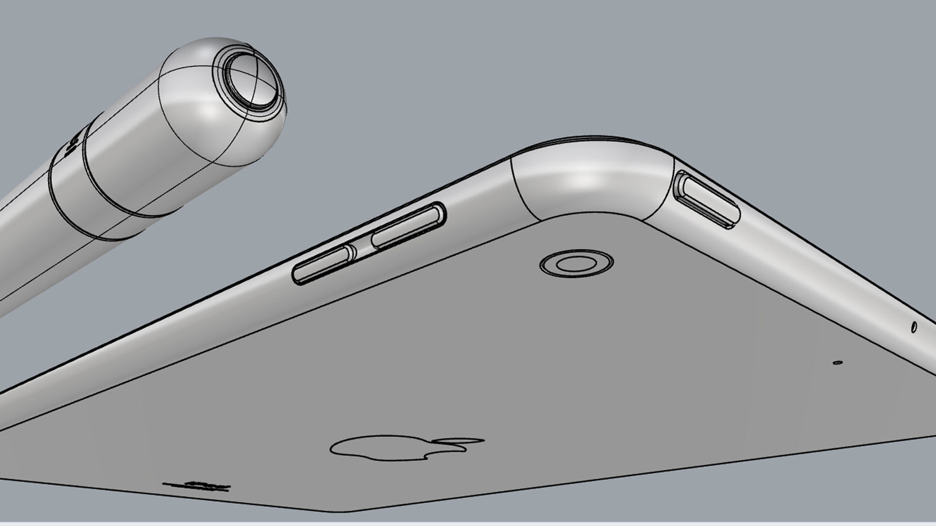 iPad Mini 7 9-inch Silver 3D model | CGTrader