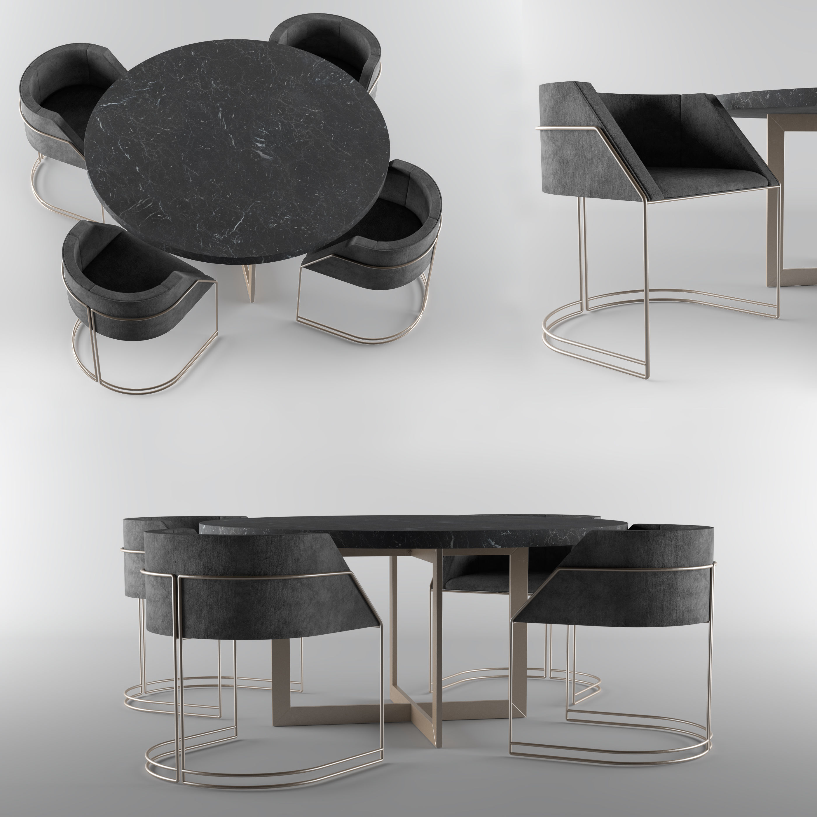 Dining Table free 3D model | CGTrader