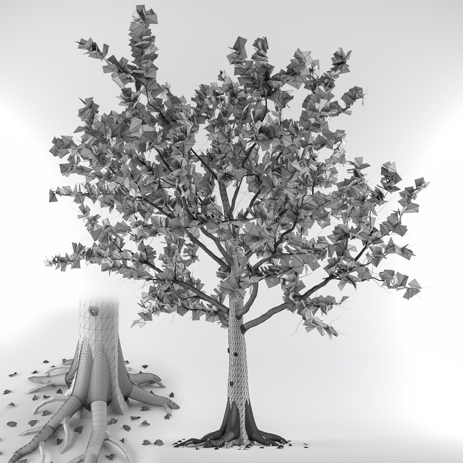 Tree-autumn free 3D model | CGTrader