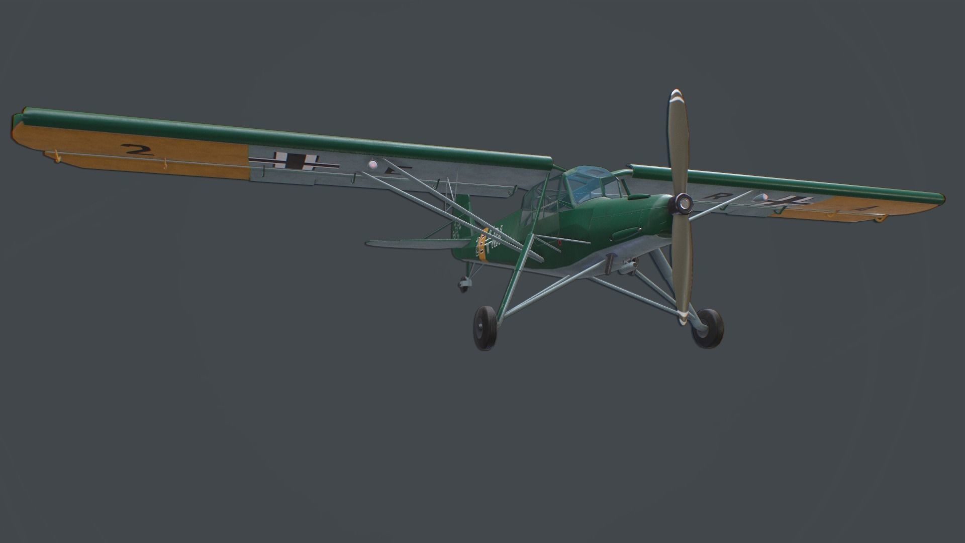 3D model Fieseler Fi 156 Storch VR / AR / low-poly | CGTrader