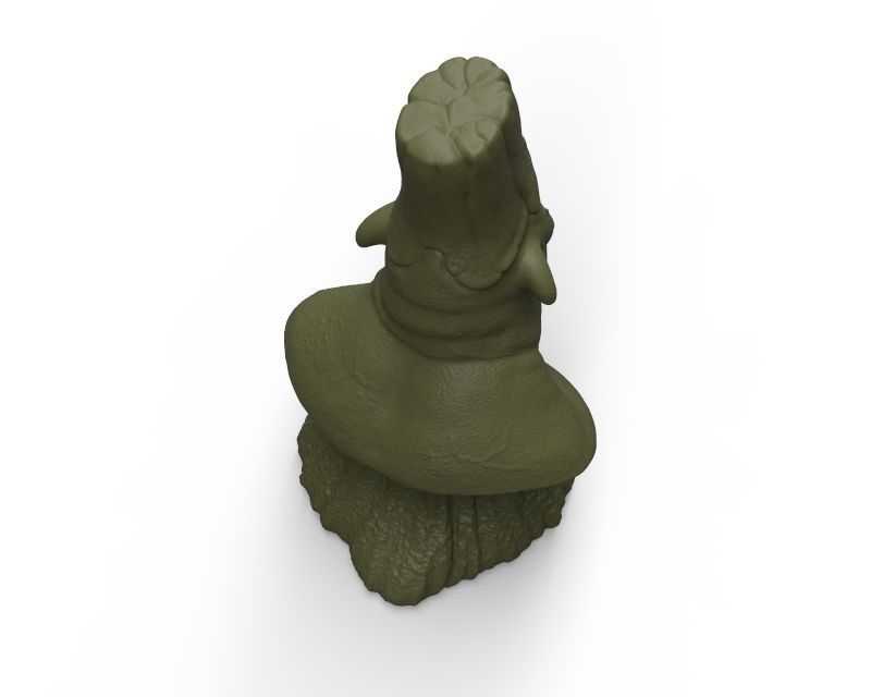 Fat greedy creature character bust 3D model | CGTrader