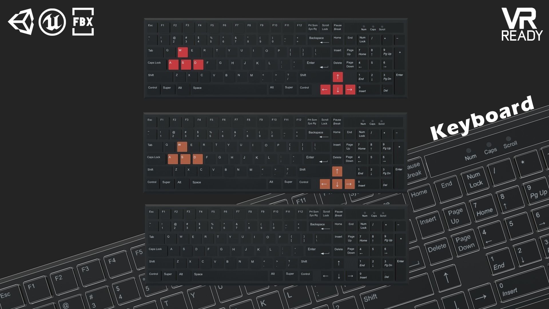 3D asset game-ready Keyboard | CGTrader