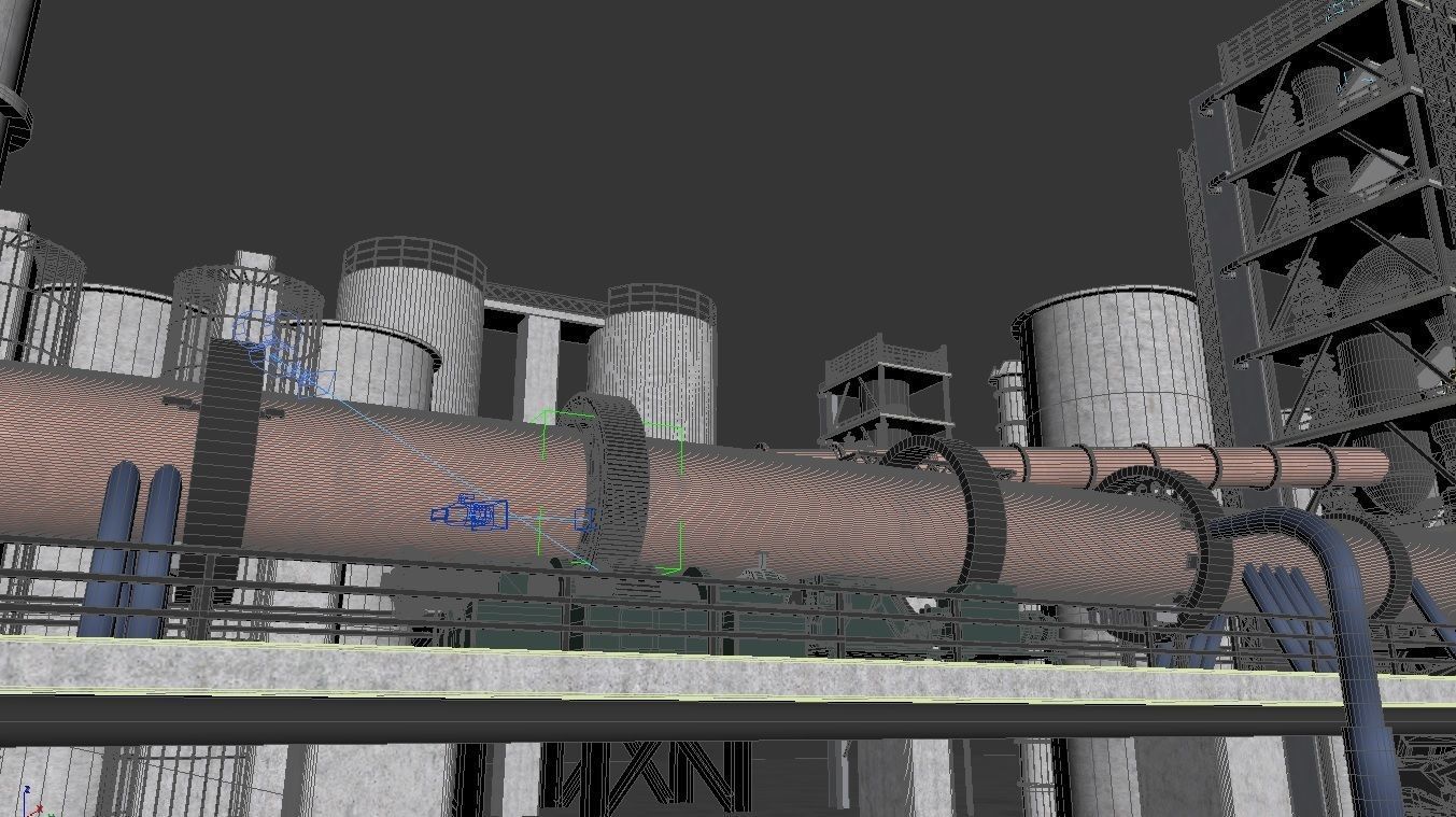 Cement Plant animated 3D model animated | CGTrader