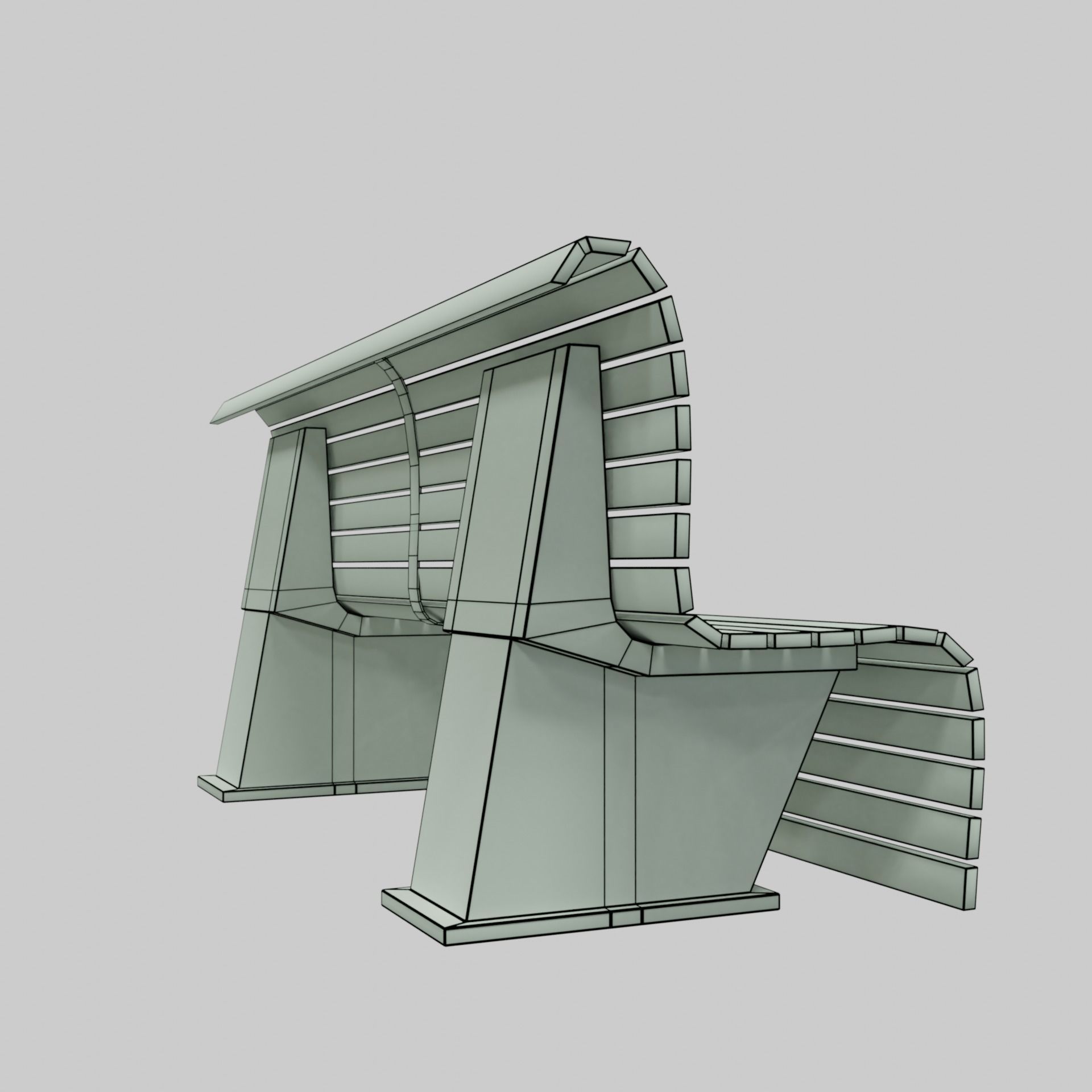 3D model Wooden Bench in 2 Wood Versions Gameready for Engines VR / AR ...