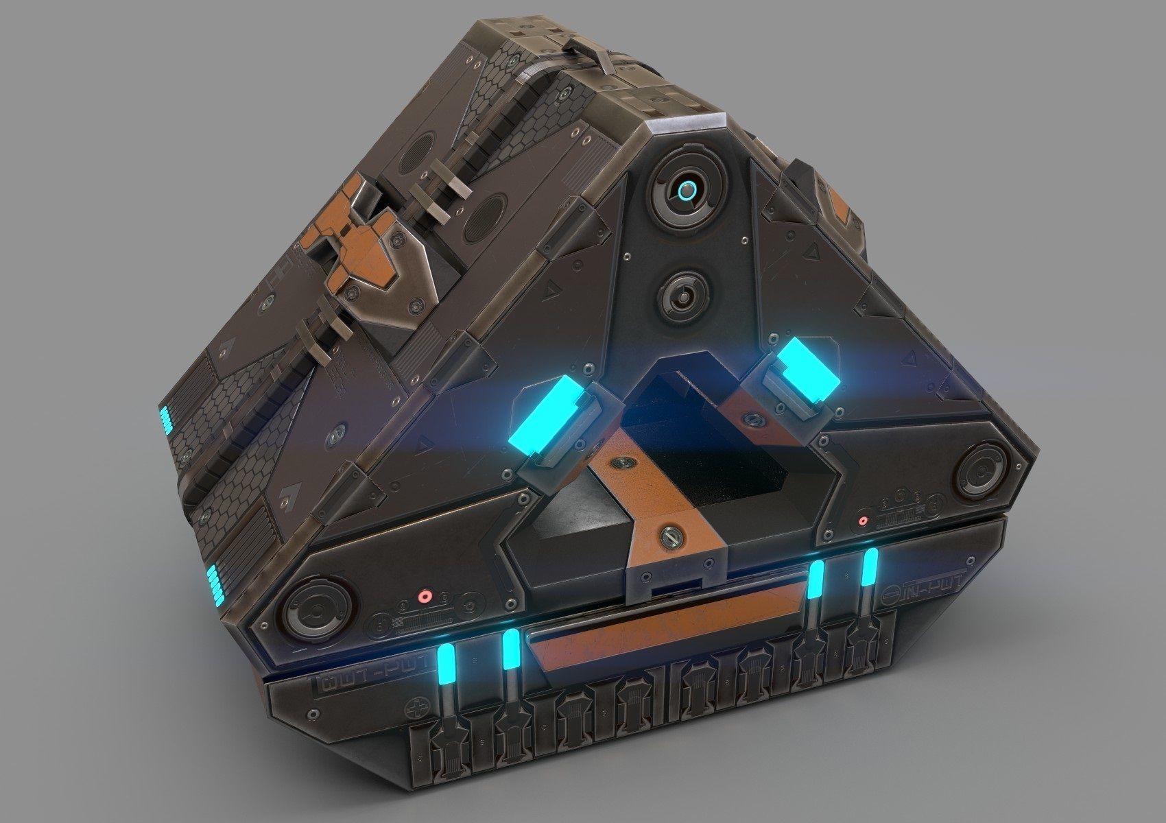 3D model Sci fi device - Game Ready - Cyberpunk VR / AR / low-poly ...