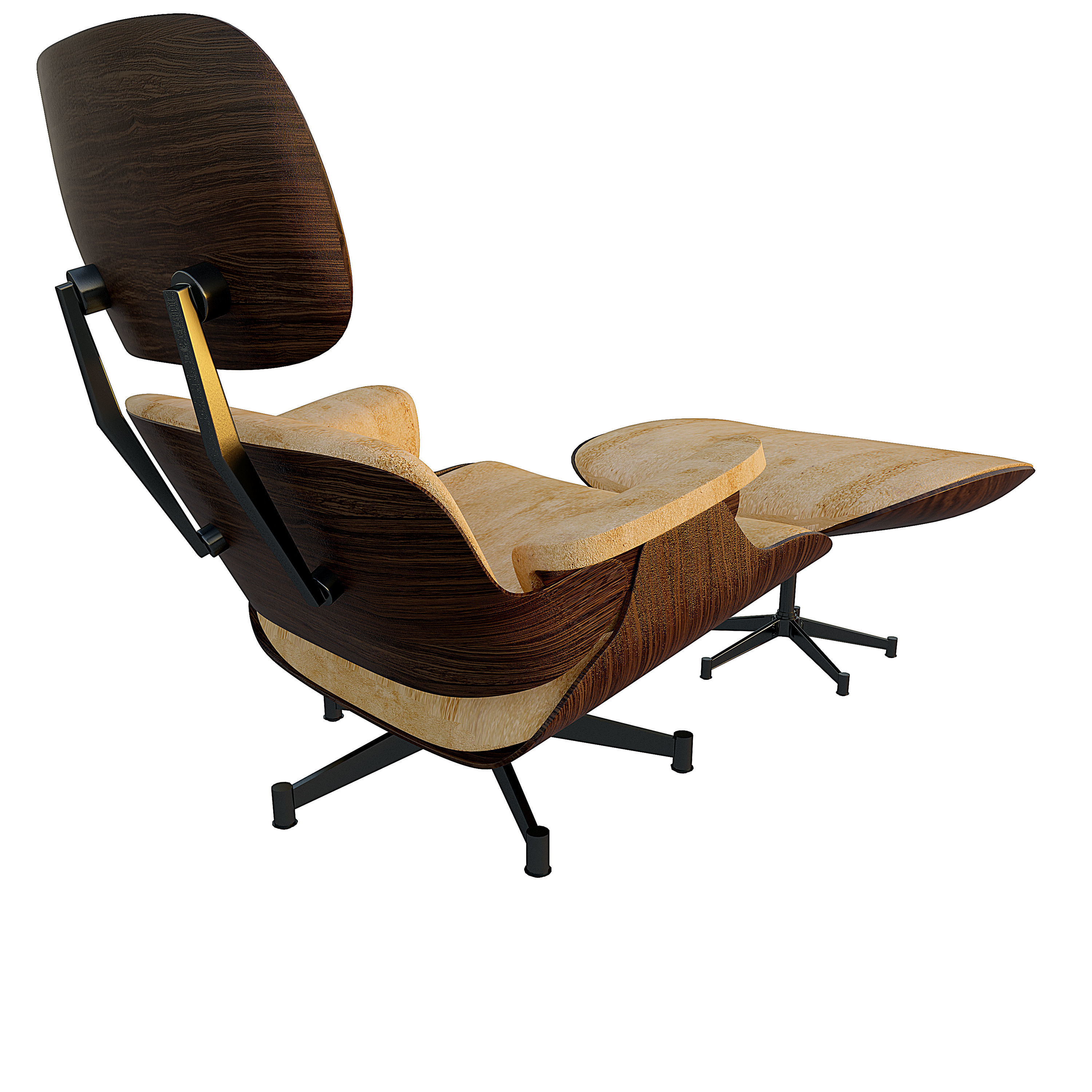 3D model Eames Lounge Chair 3D model VR / AR / low-poly | CGTrader