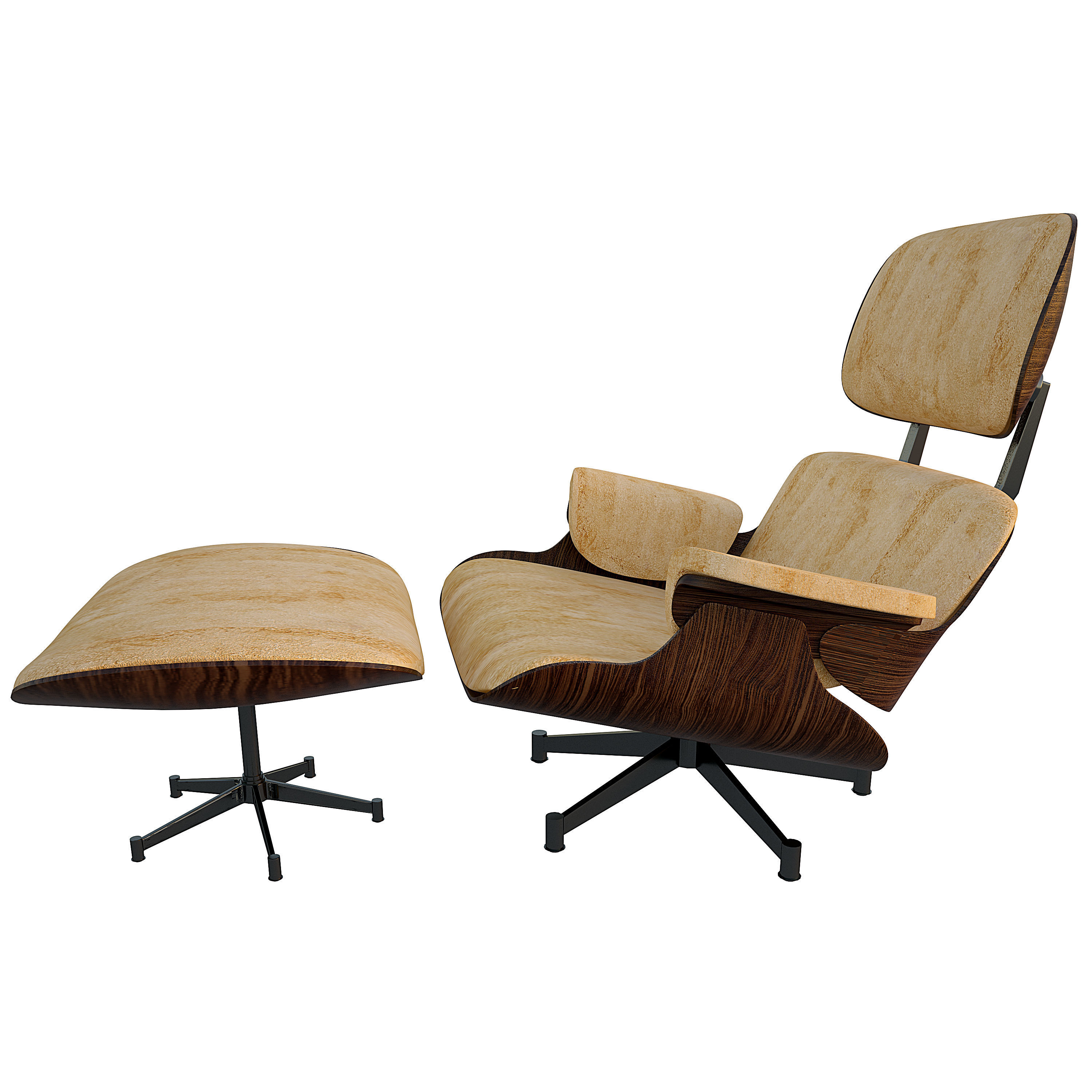 3D model Eames Lounge Chair 3D model VR / AR / low-poly | CGTrader