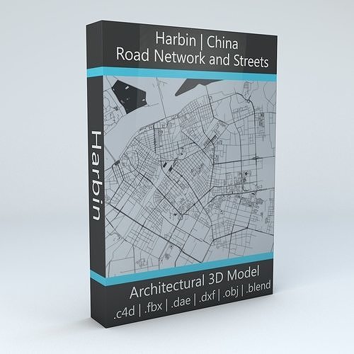 Harbin Road Network and Streets 3D model | CGTrader