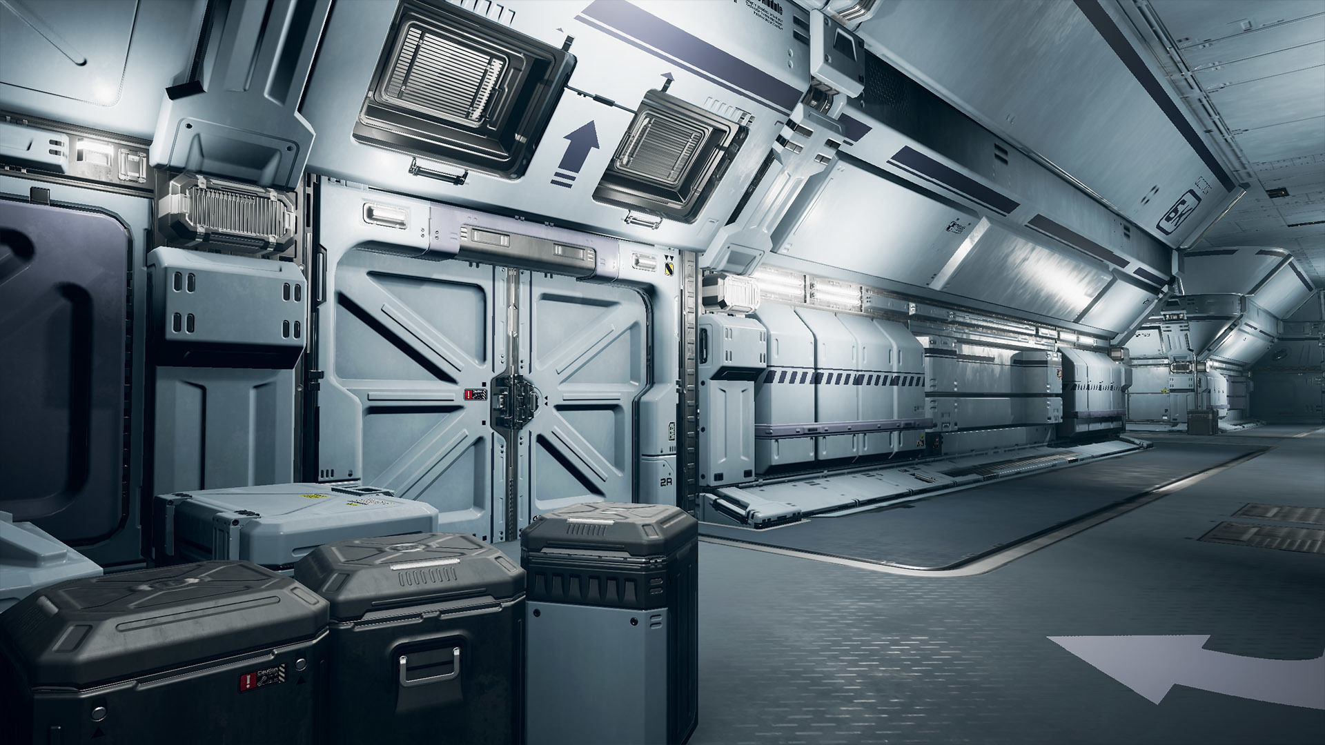 3D model Sci-Fi Facility Sector 43 VR / AR / low-poly | CGTrader