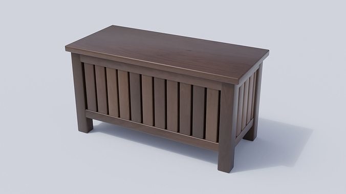 3D model Outdoor Wooden Patio Storage Container VR / AR / low-poly ...