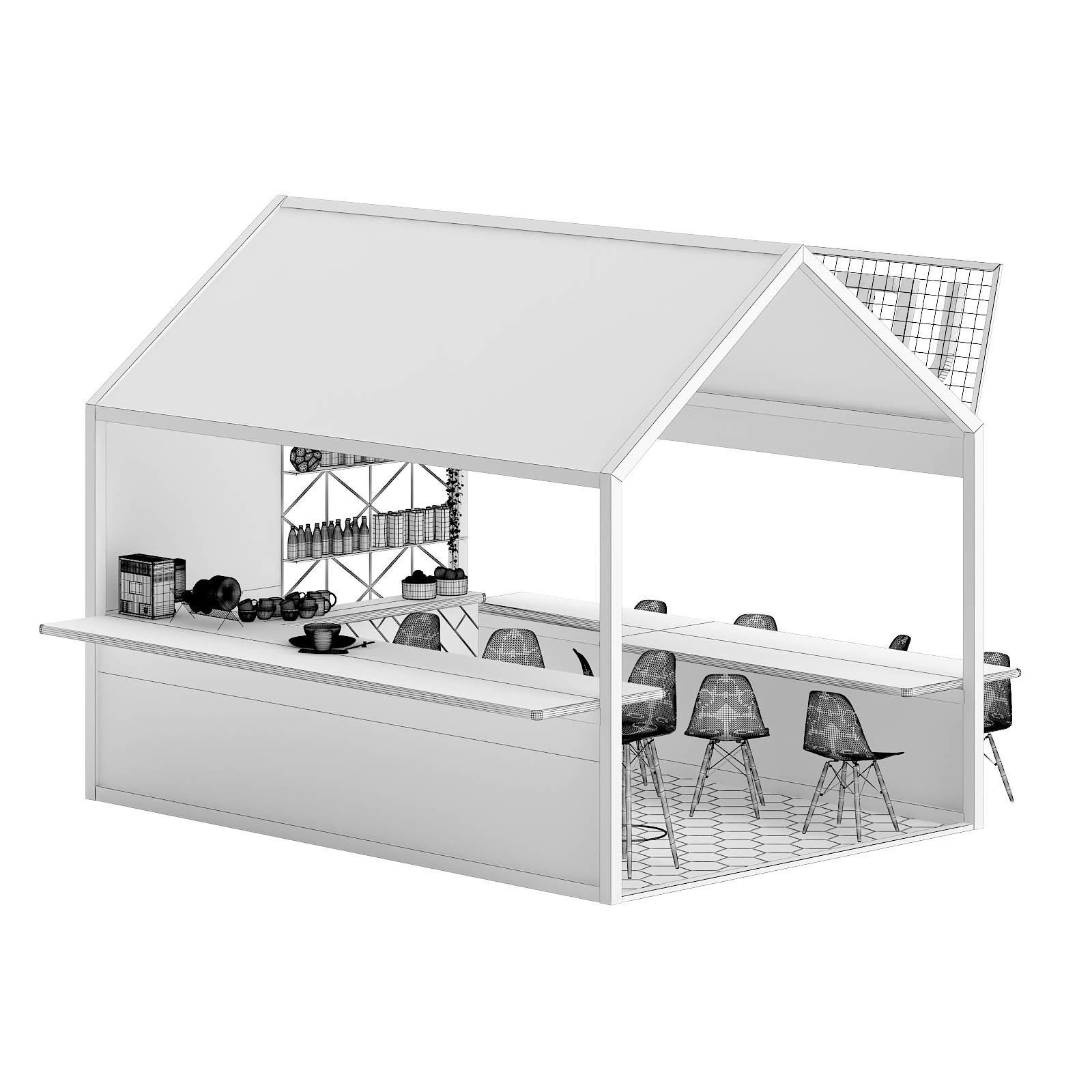 Coffee Kiosk 3D Model 3D model | CGTrader