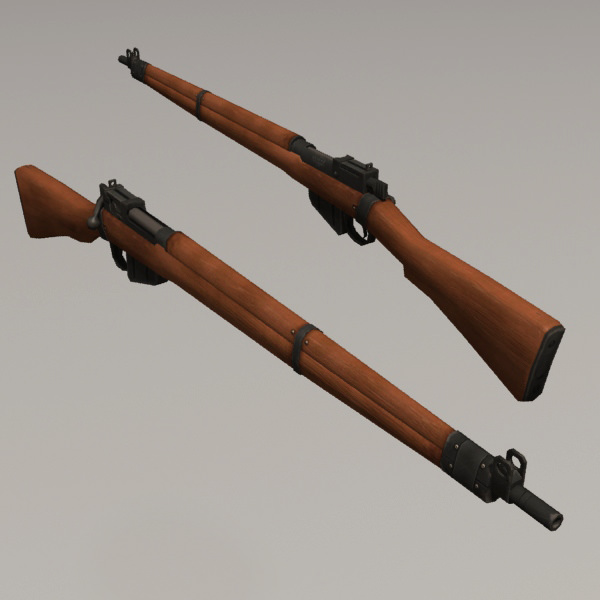 3D model Lee Enfield WW II VR / AR / low-poly | CGTrader