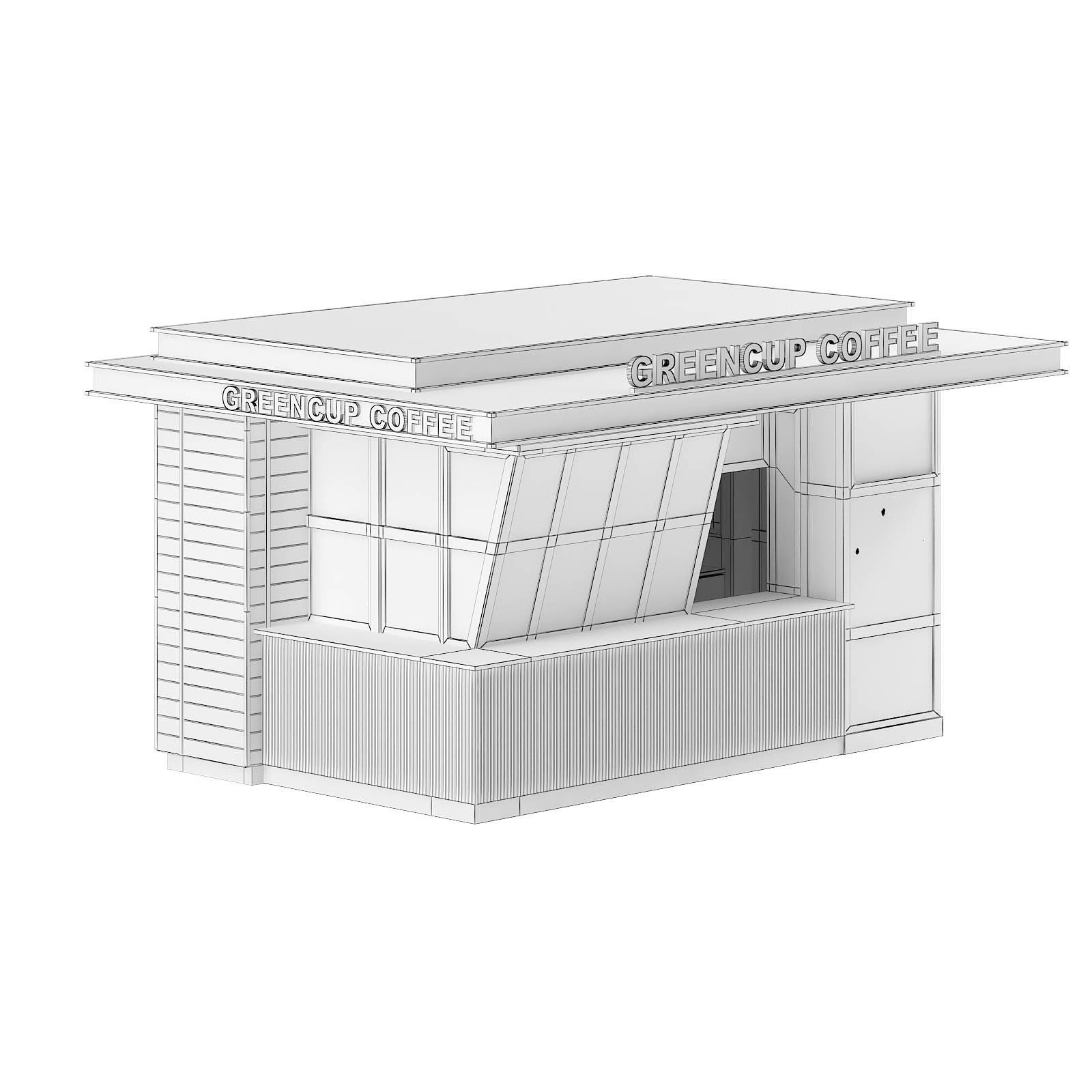 Coffee Kiosk 3D Model 3D model | CGTrader