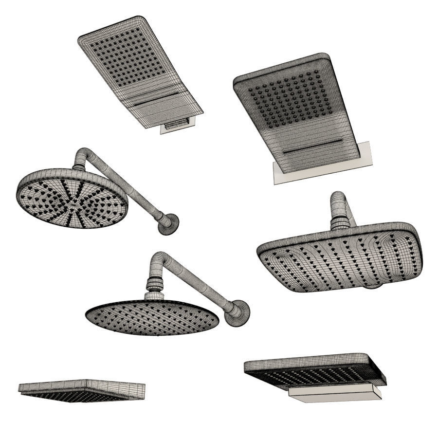 Ceiling Shower Faucet 3D model | CGTrader