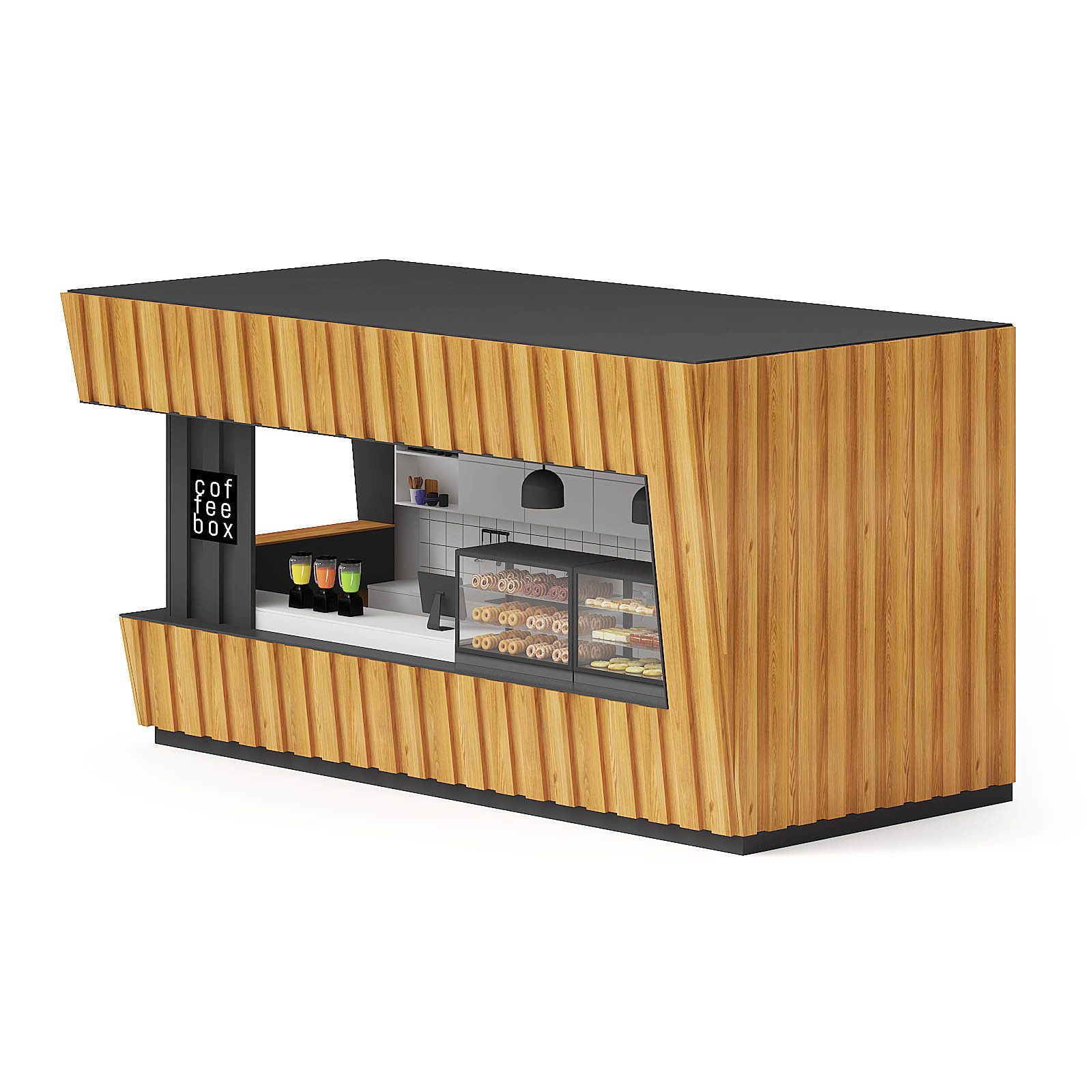 Coffee Kiosk 3D Model 3D model | CGTrader
