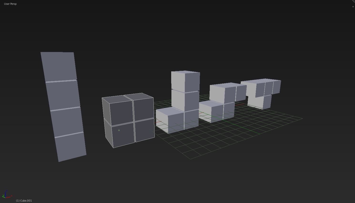 3d Model Tetris Assets Vr Ar Low Poly Cgtrader