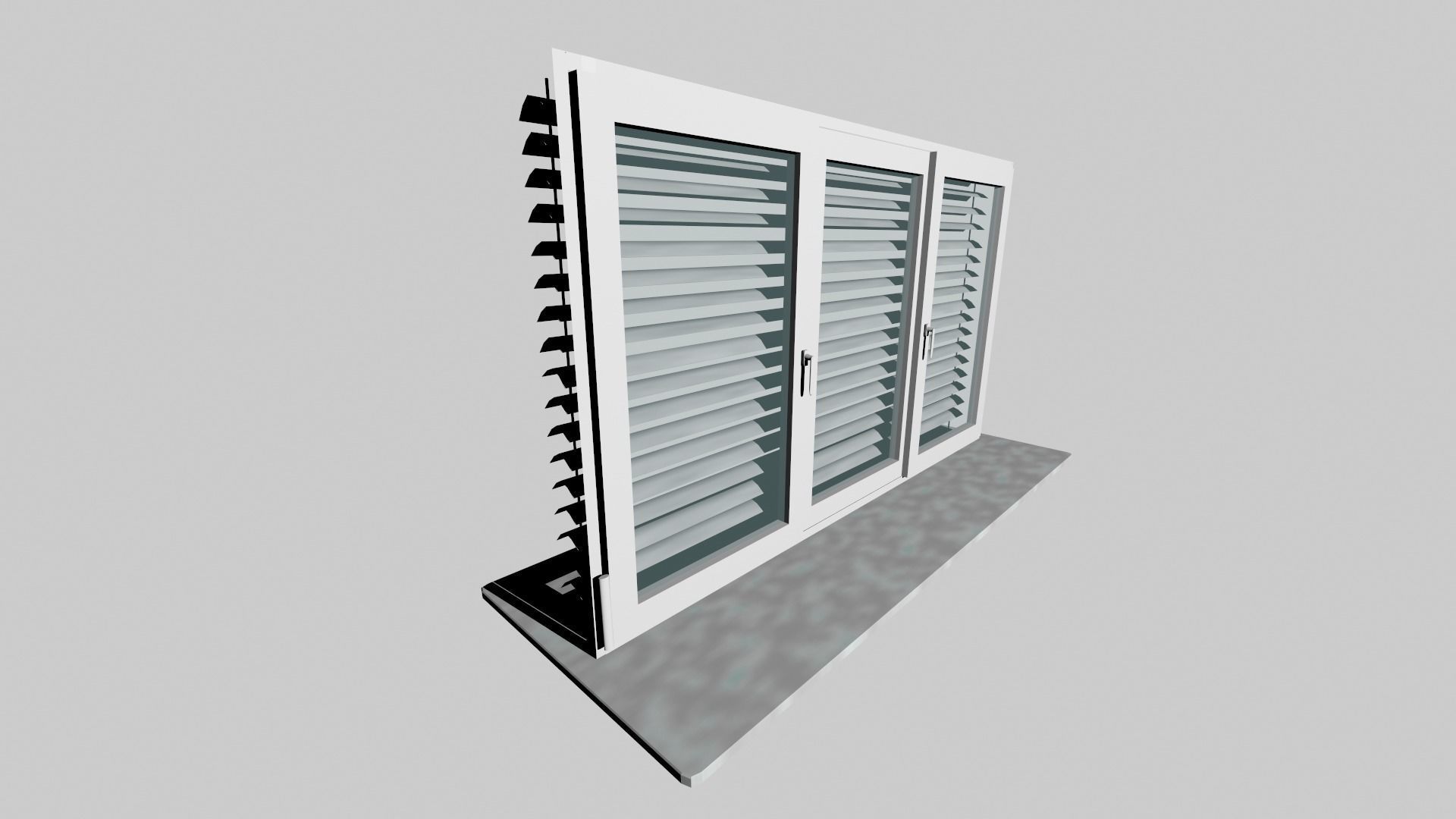 Window and blinds free 3D model | CGTrader
