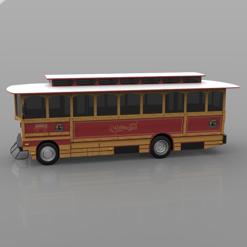 Trolley 3D Model OBJ - CGTrader.com