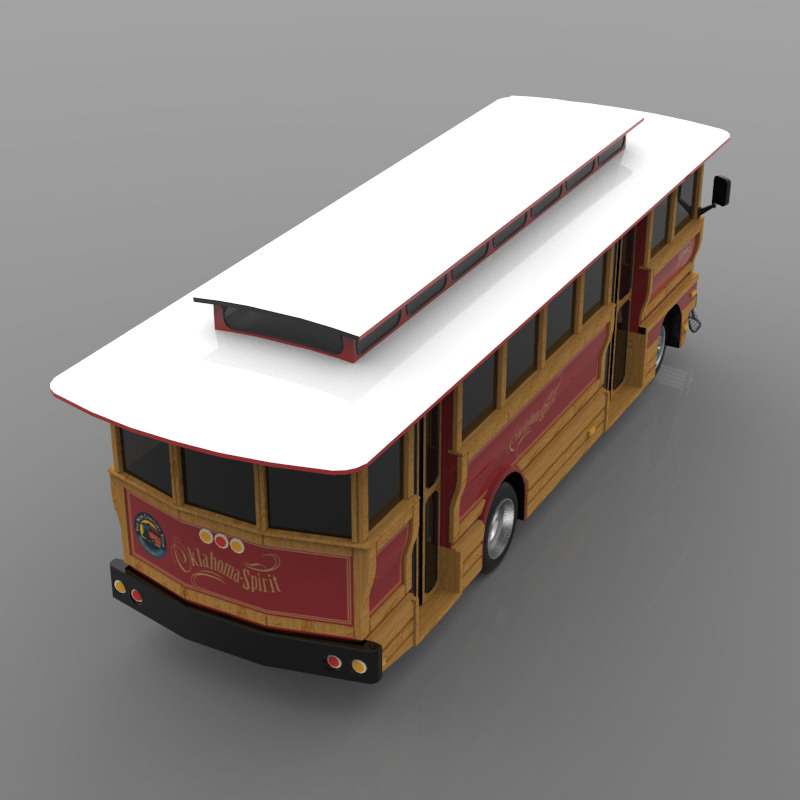 Trolley 3D Model OBJ - CGTrader.com