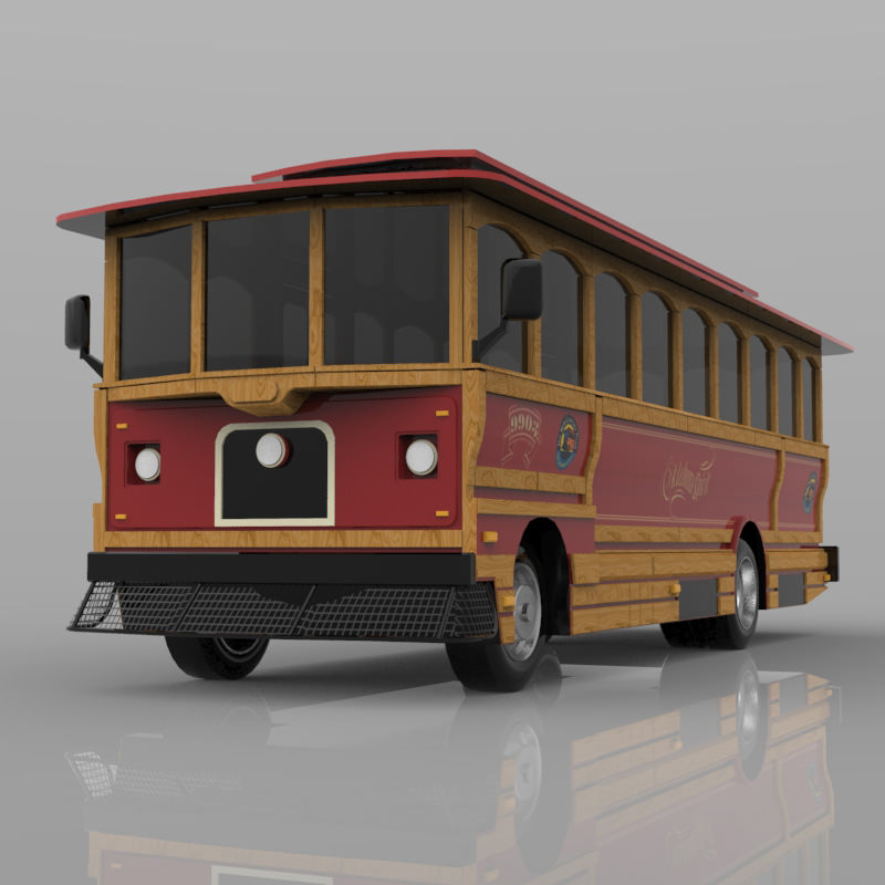 Trolley 3D Model OBJ - CGTrader.com