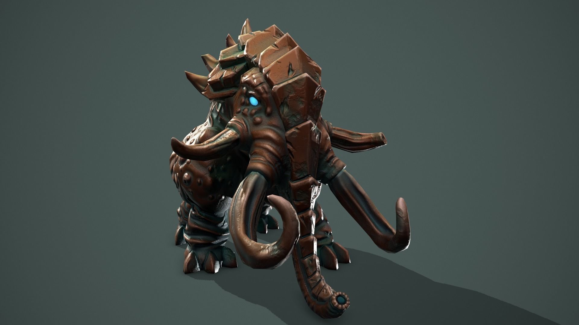 3D model Statue mammoth VR / AR / low-poly | CGTrader