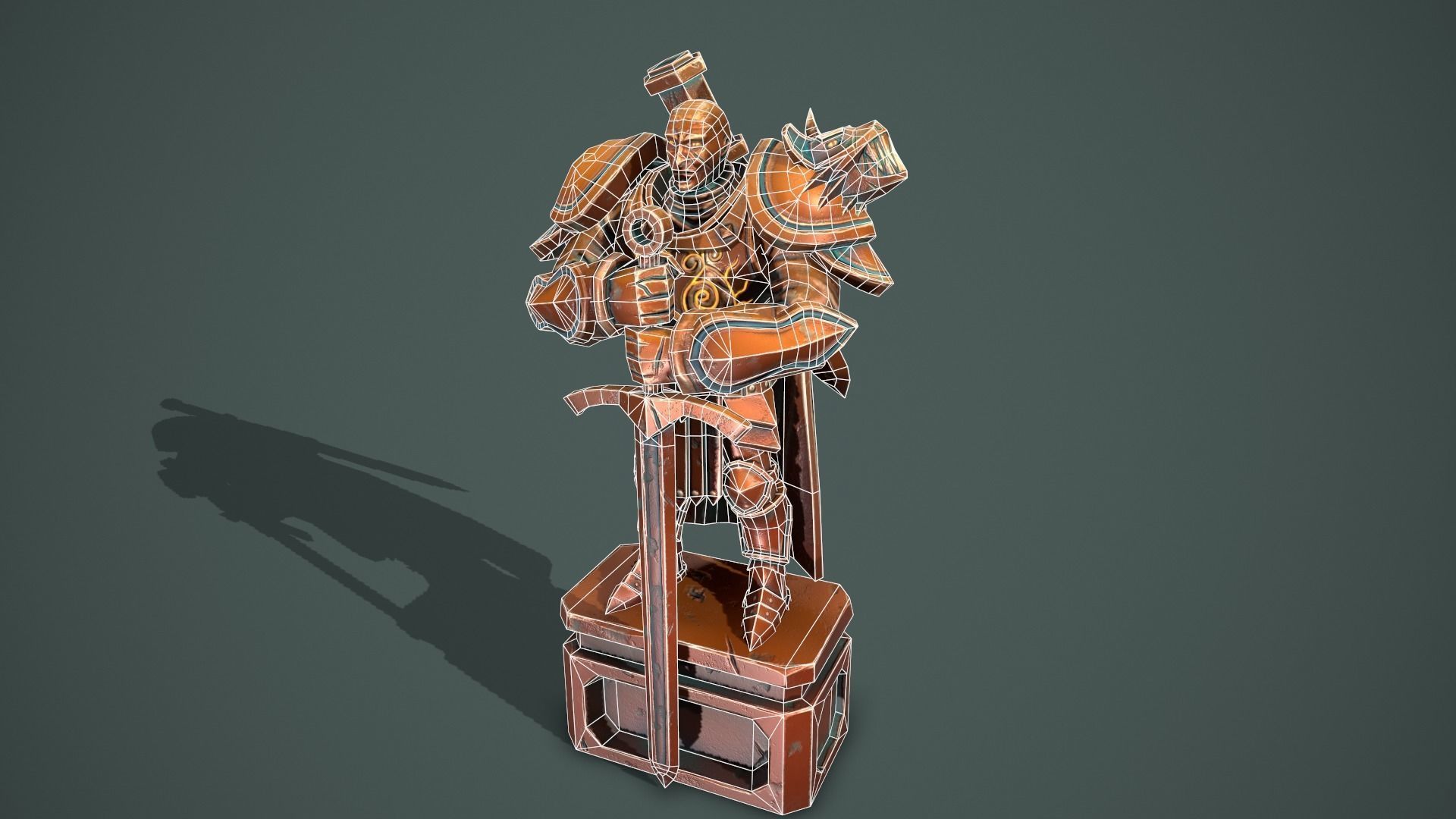 3D model Statue knight VR / AR / low-poly | CGTrader