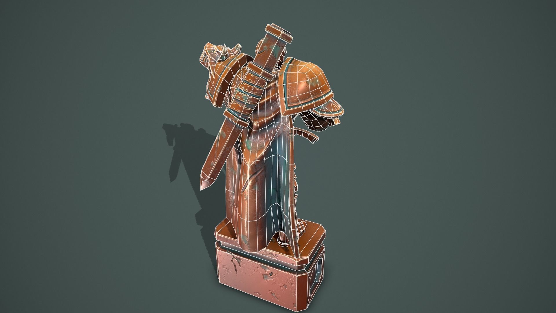 3D model Statue knight VR / AR / low-poly | CGTrader