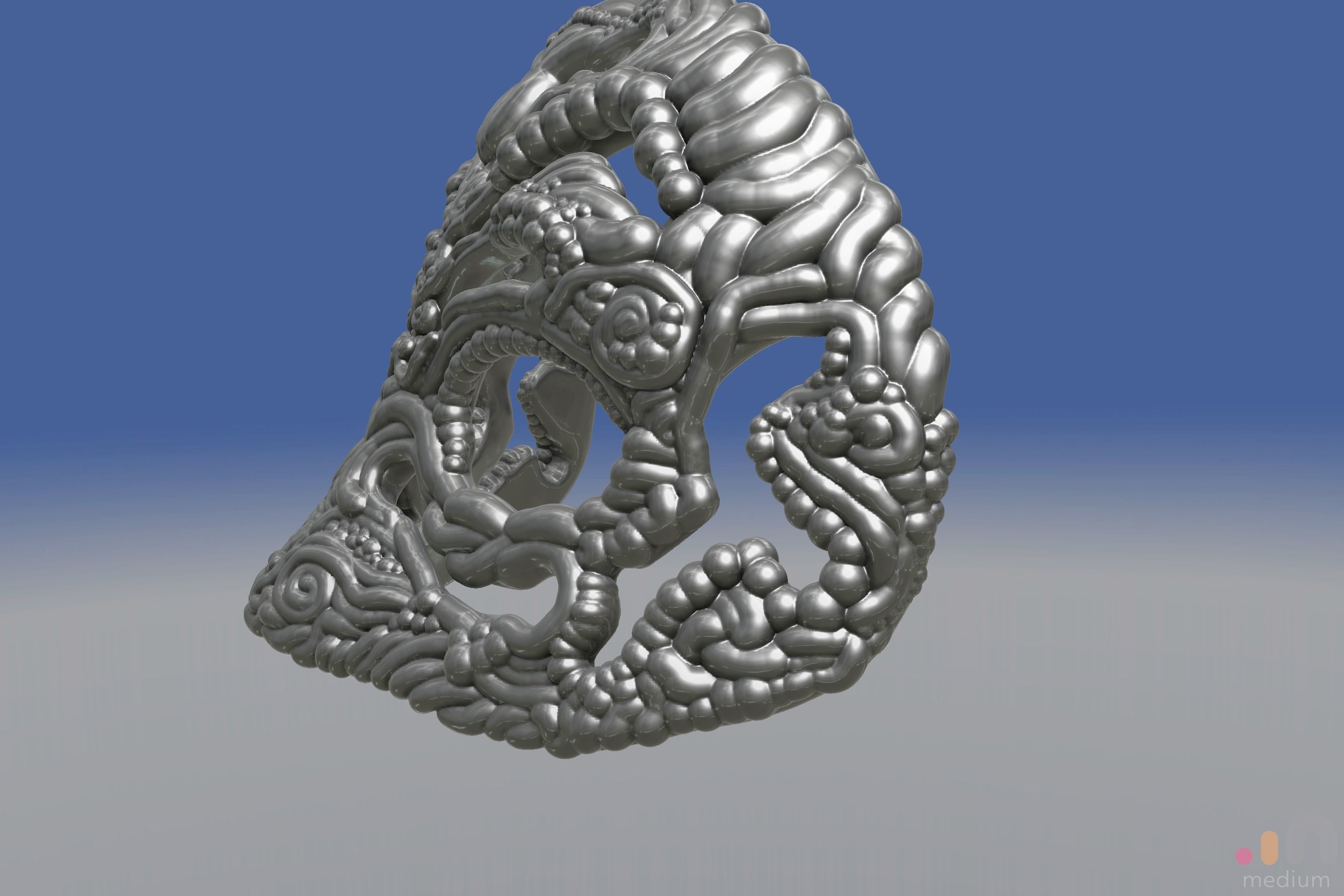 Intricate See Through Venetian Mask 3D model 3D printable | CGTrader