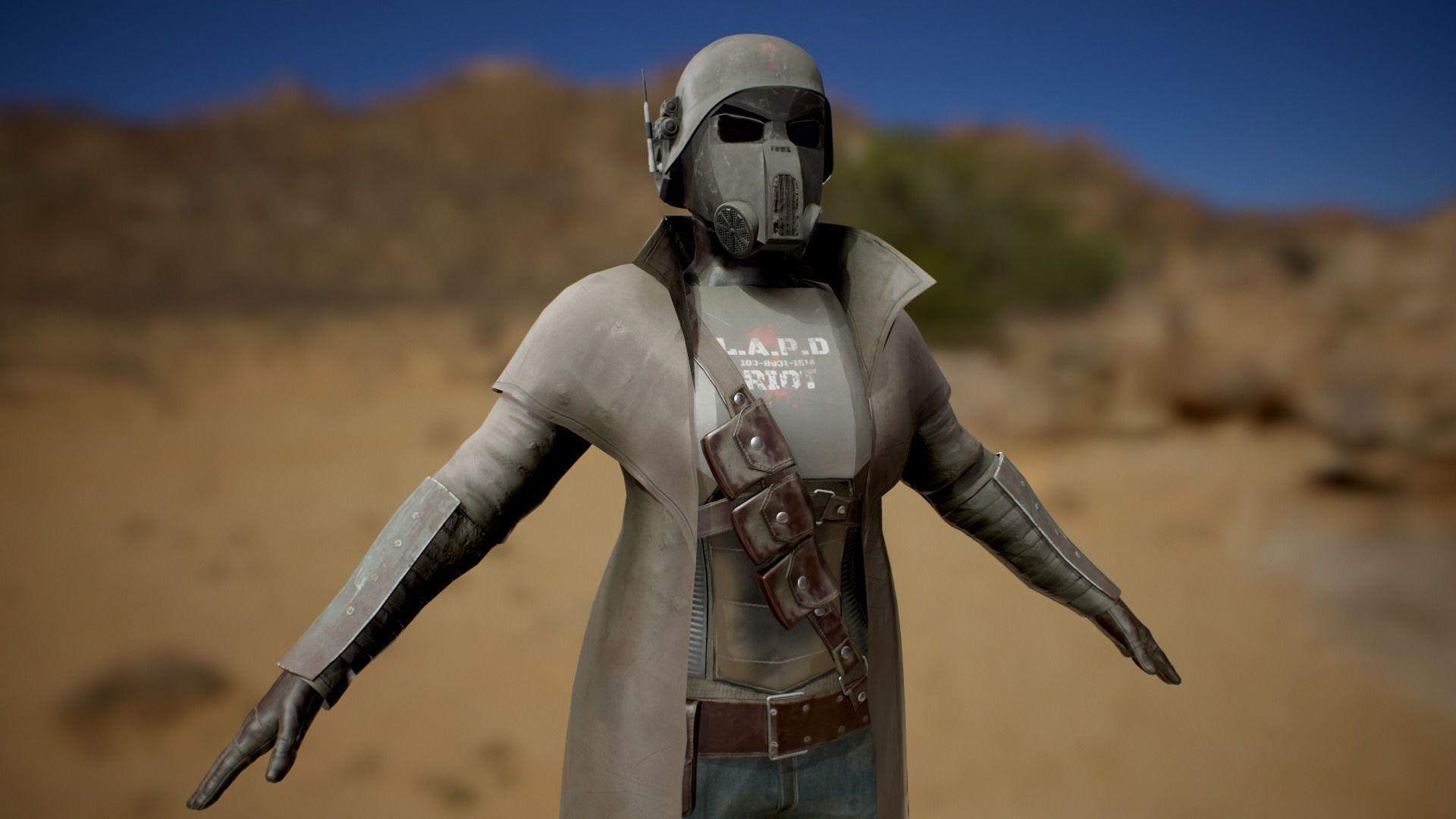 3D model Desert Ranger Armor VR / AR / low-poly | CGTrader