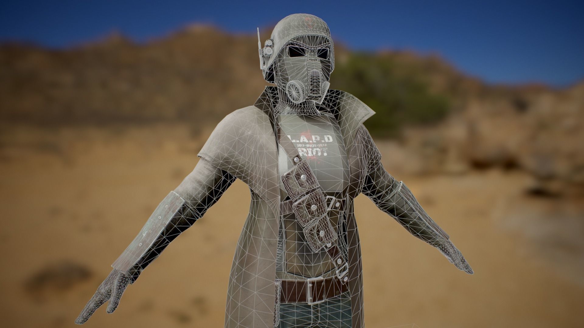 3D model Desert Ranger Armor VR / AR / low-poly | CGTrader