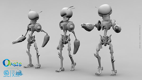 Robot Design 3D model | CGTrader