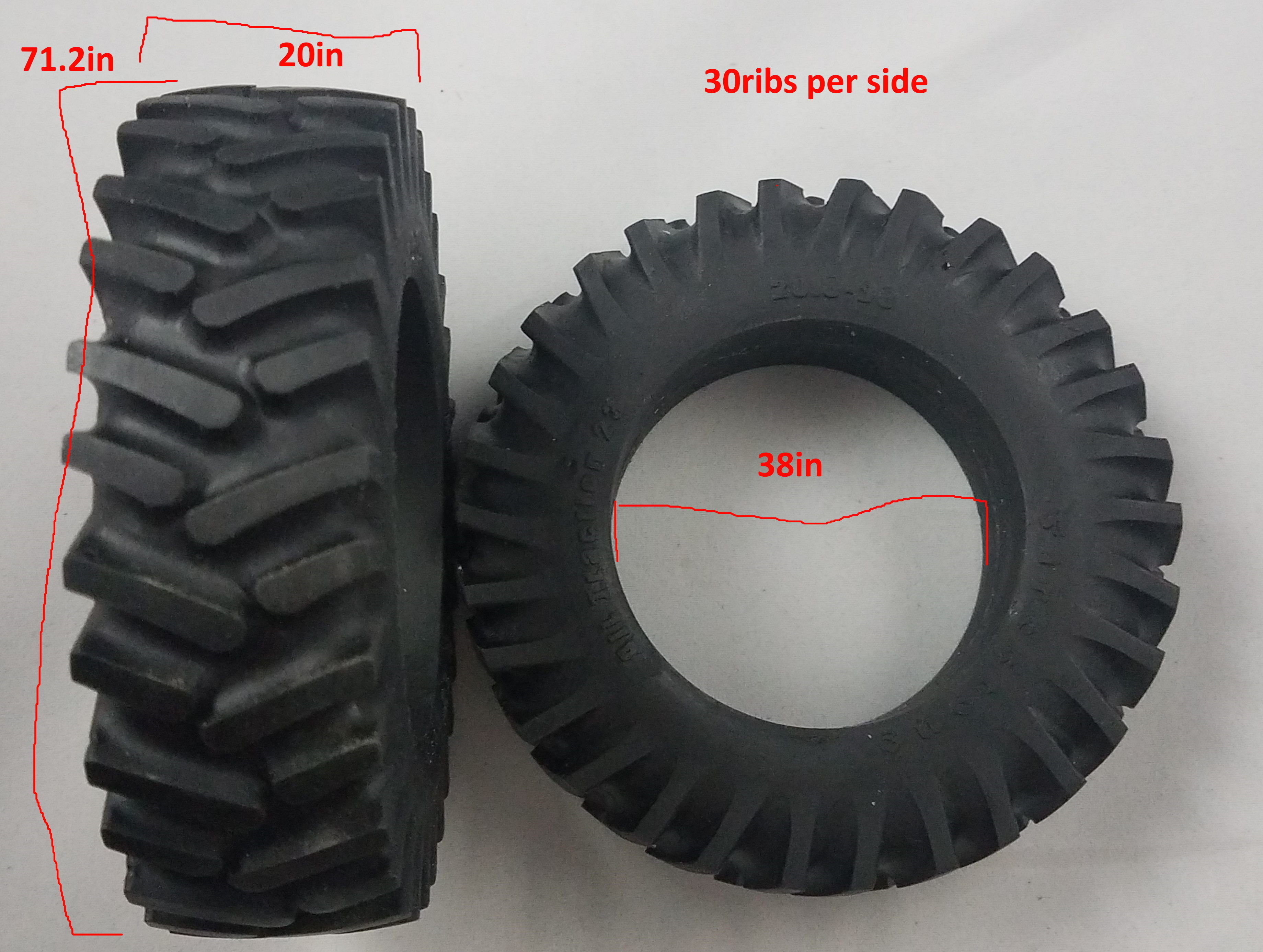 3D model Tractor Tire - Tire 3 VR / AR / low-poly | CGTrader