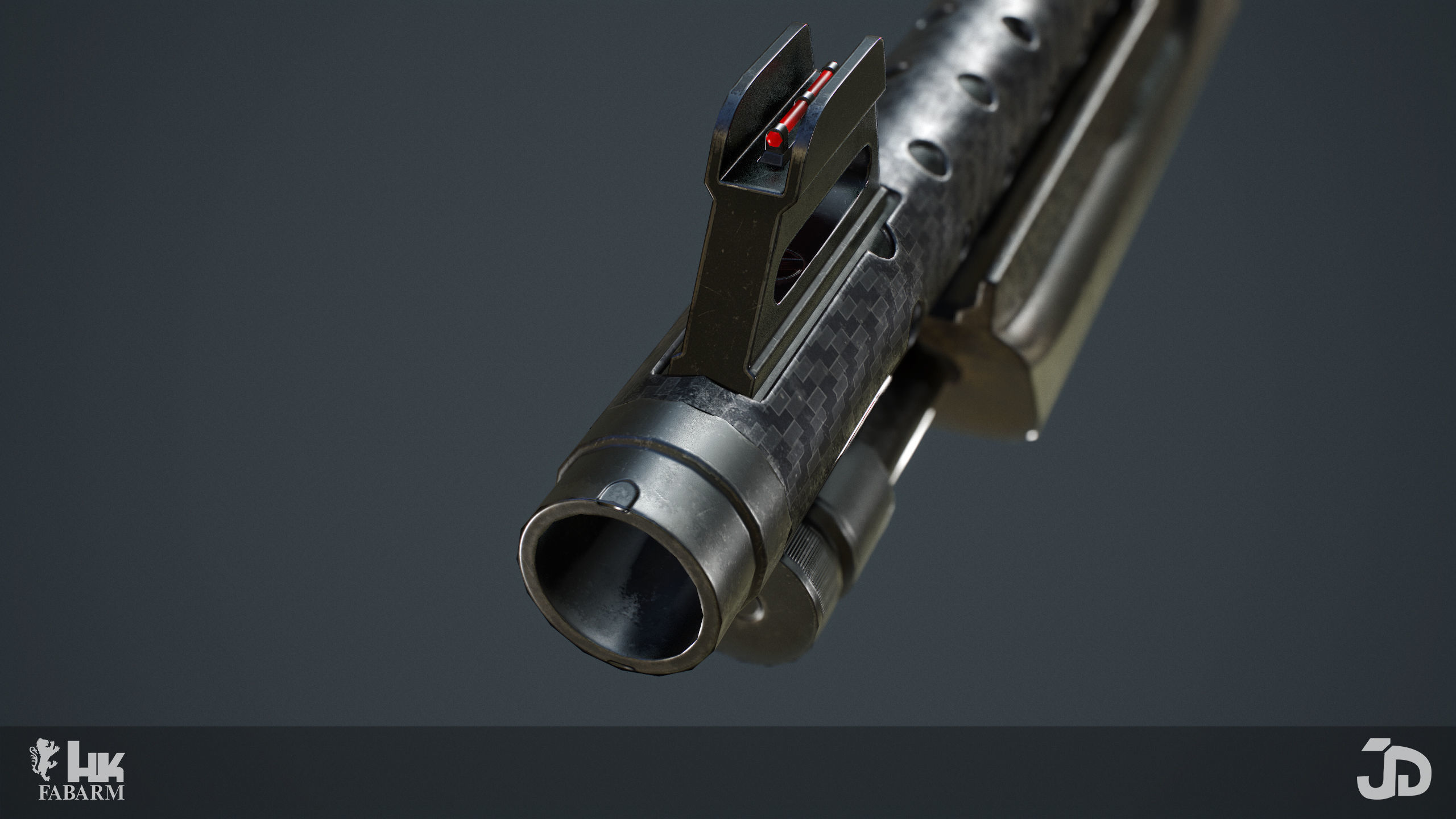 3D model Heckler and Koch FABARM FP6 VR / AR / low-poly | CGTrader