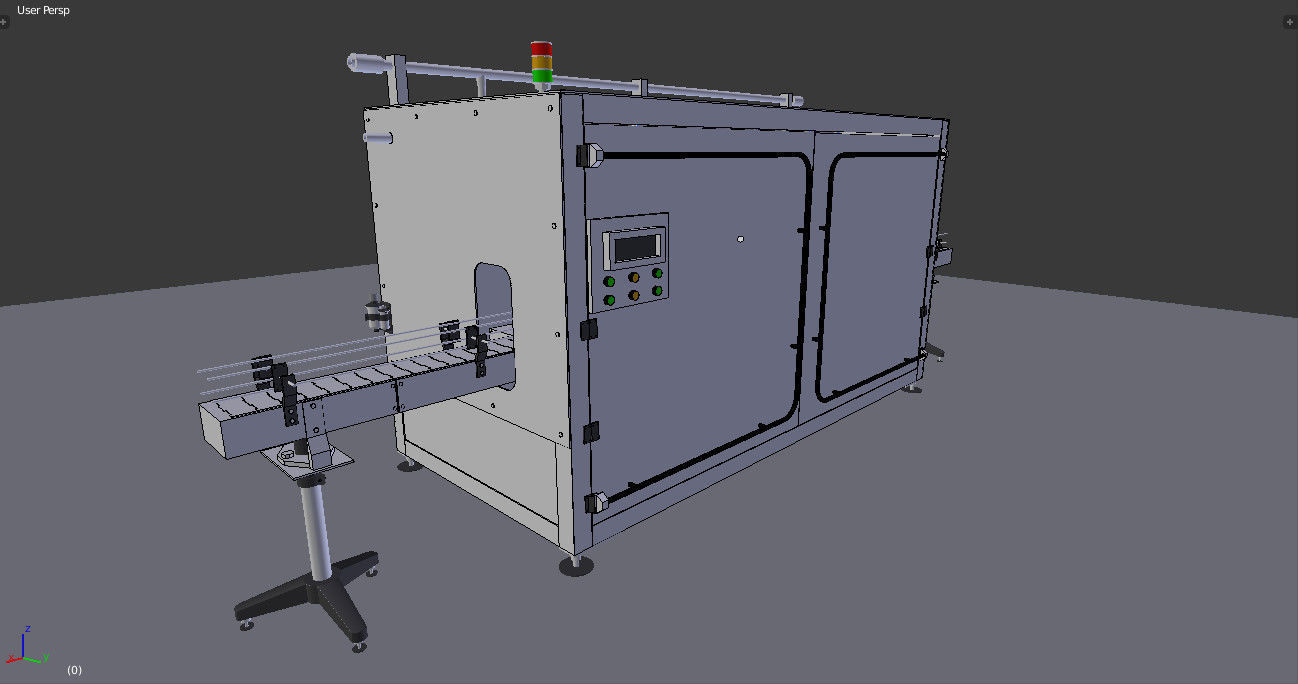 Oil Lubricants Filling Machine 3D model | CGTrader