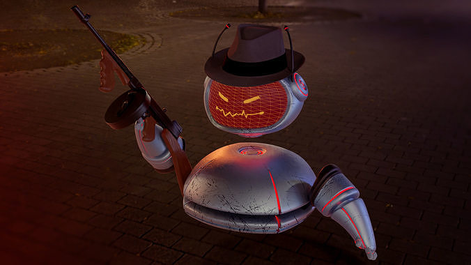 Assistant Droid - Gangster Glitch 3D model | CGTrader