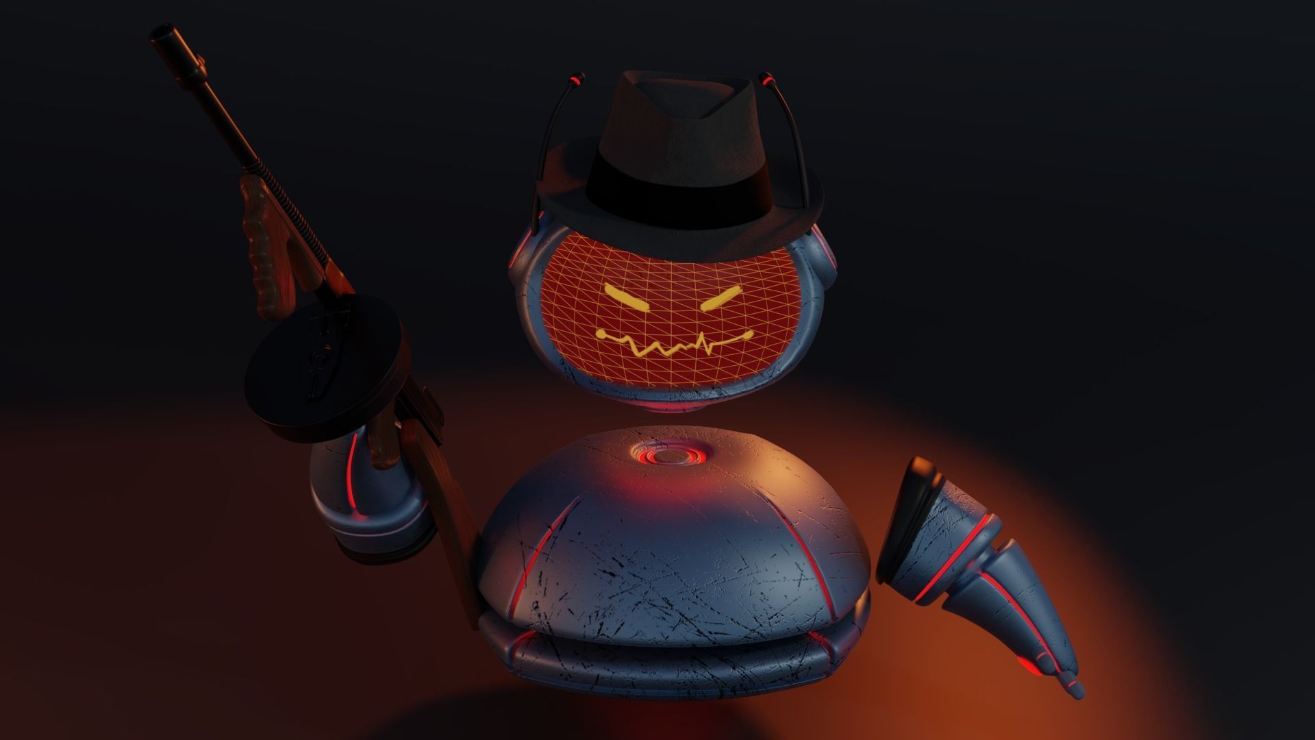 Assistant Droid - Gangster Glitch 3D model | CGTrader