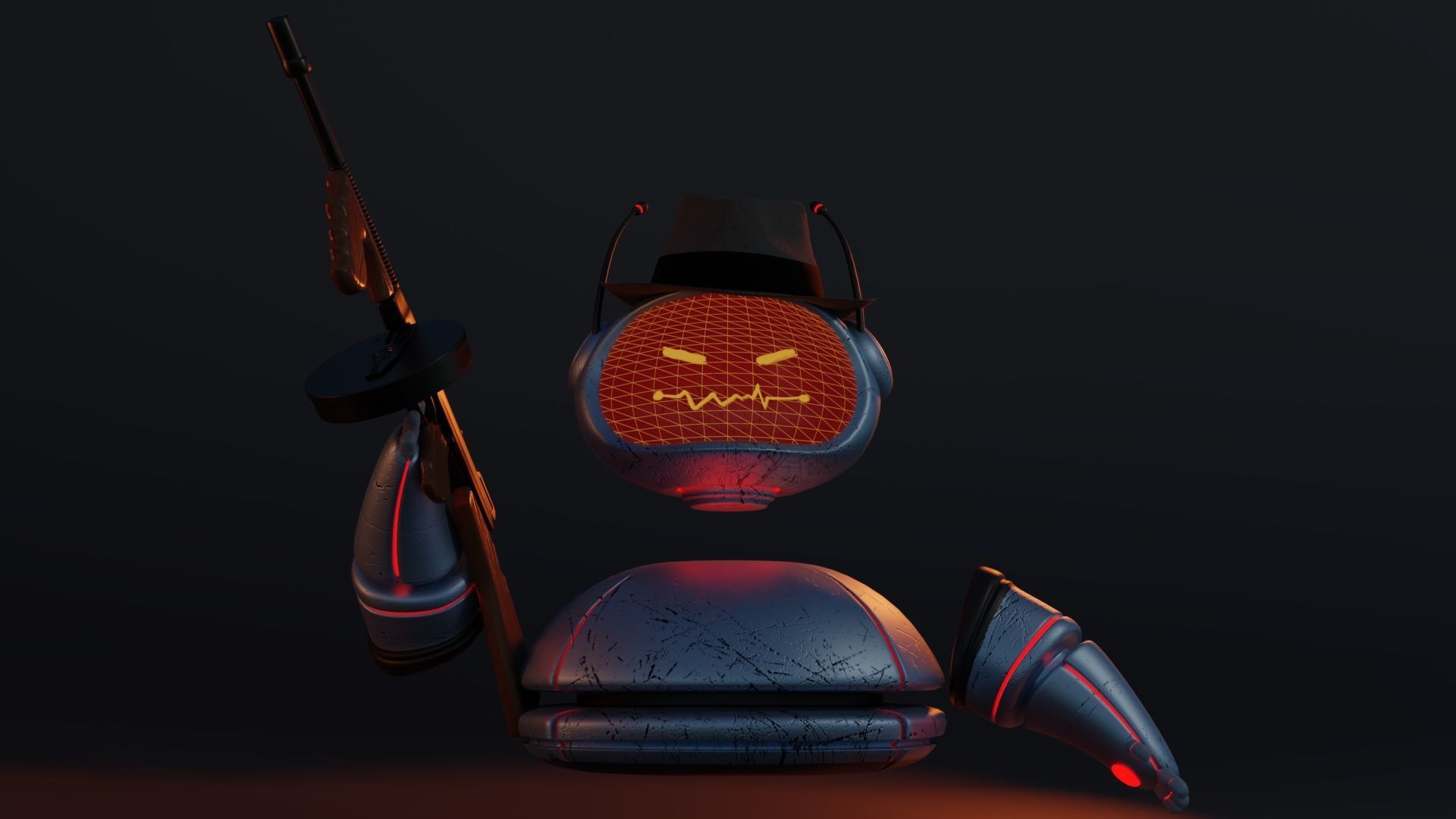 Assistant Droid - Gangster Glitch 3D model | CGTrader