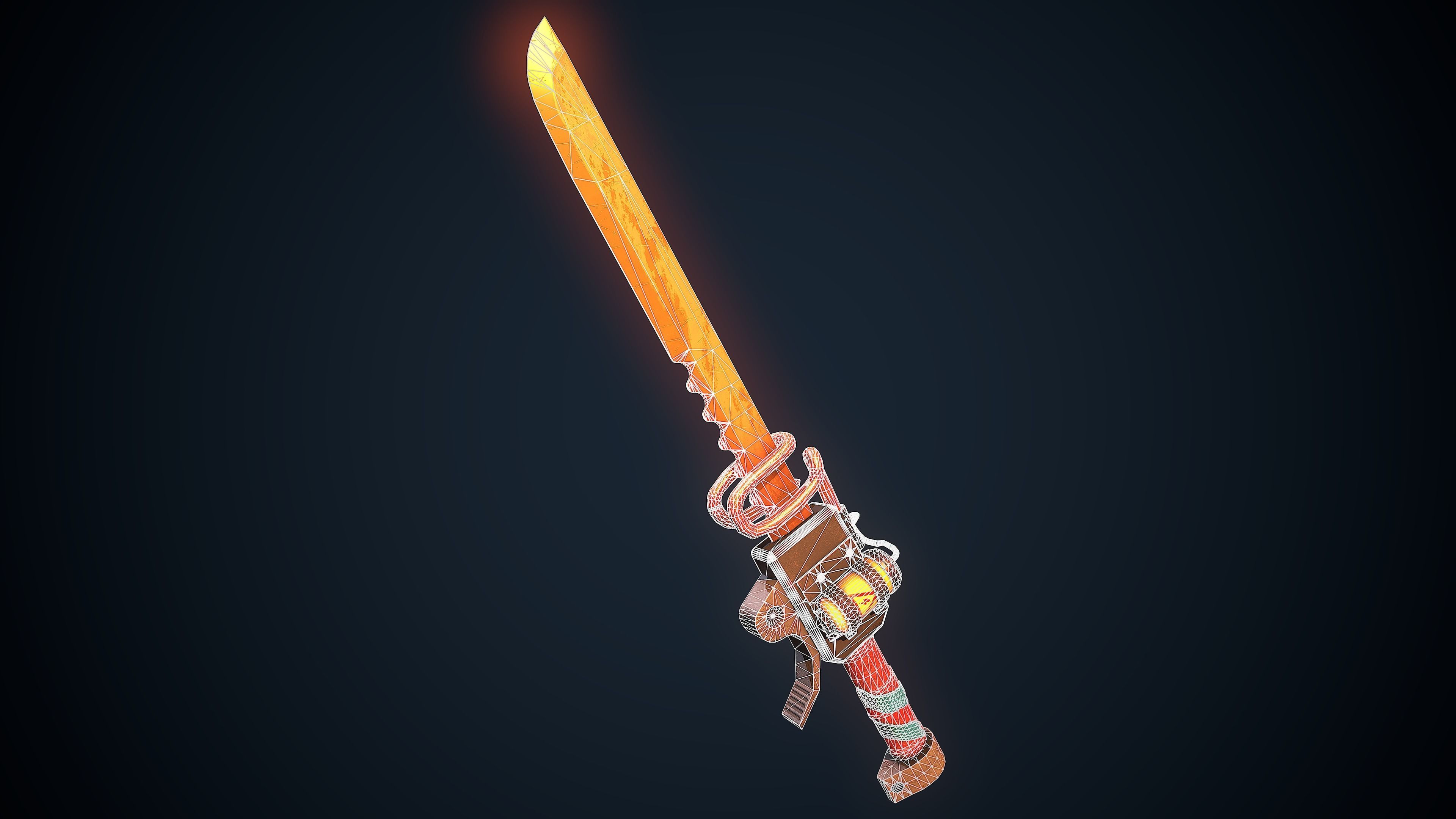3D model Molten Sword VR / AR / low-poly | CGTrader