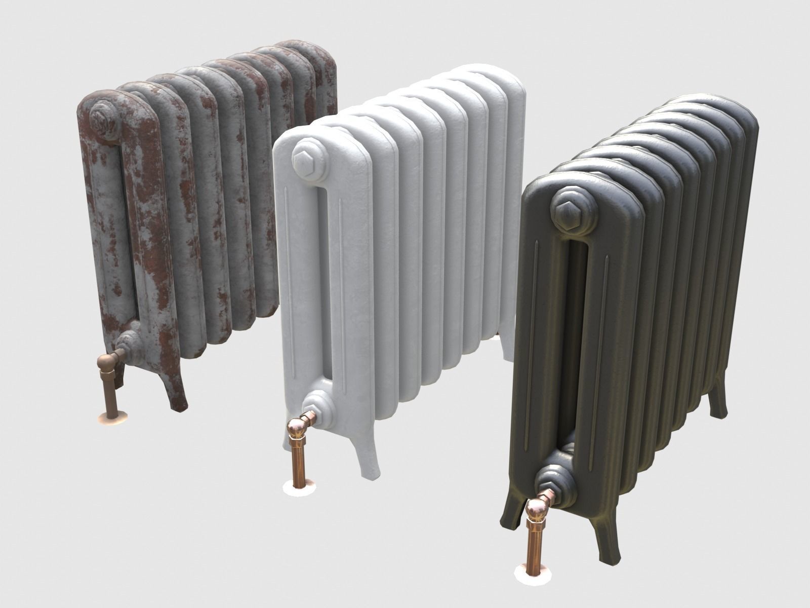 Game-ready radiator- 3 different materials 3D Model Collection | CGTrader