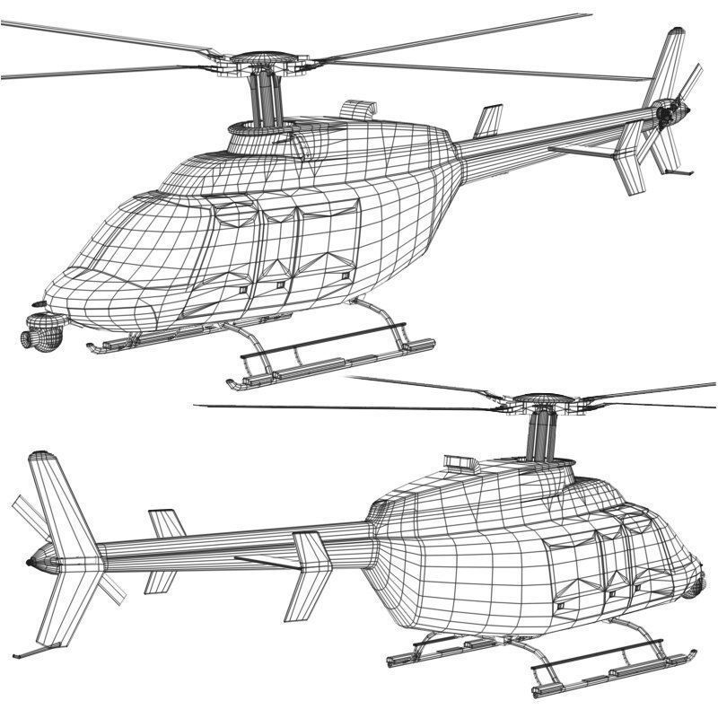 Bell 407 Jetranger 3D model | CGTrader