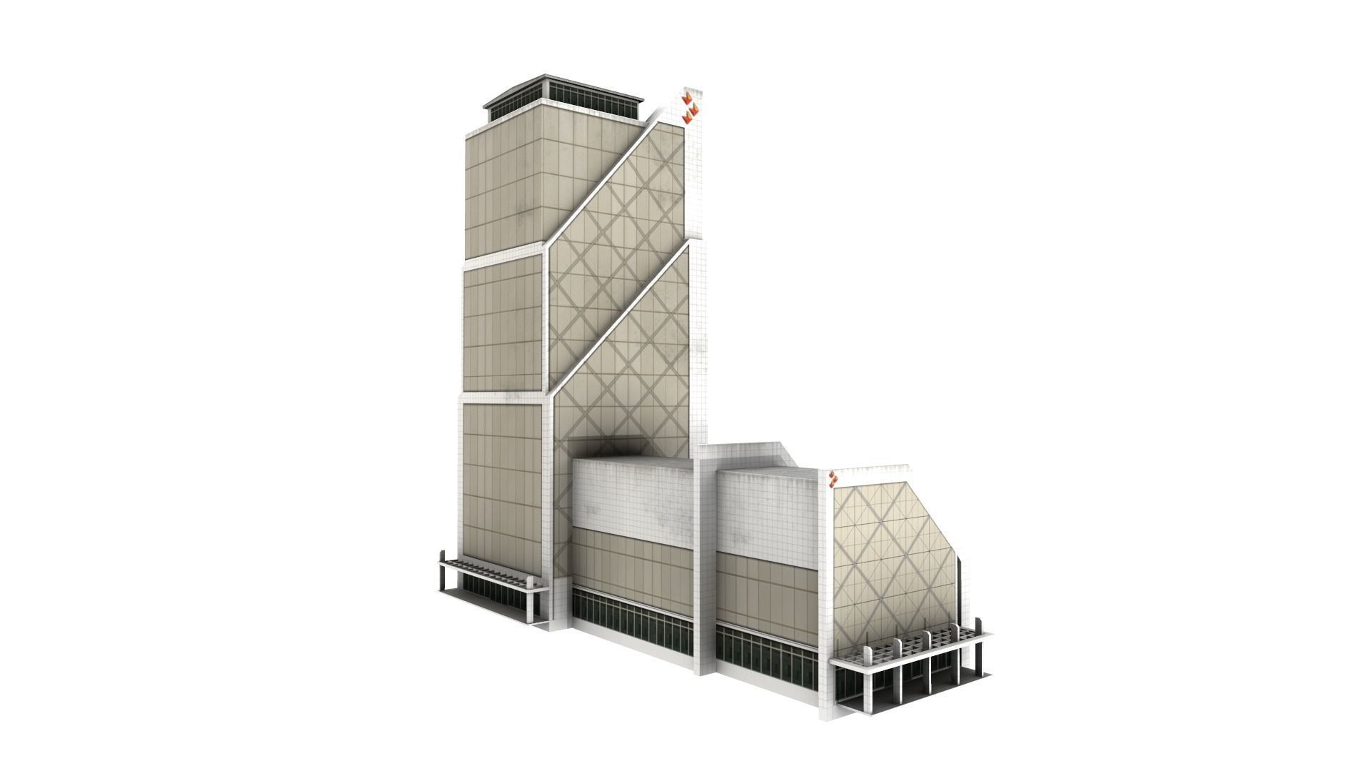 3D model Bank Riau Building indonesian VR / AR / low-poly | CGTrader