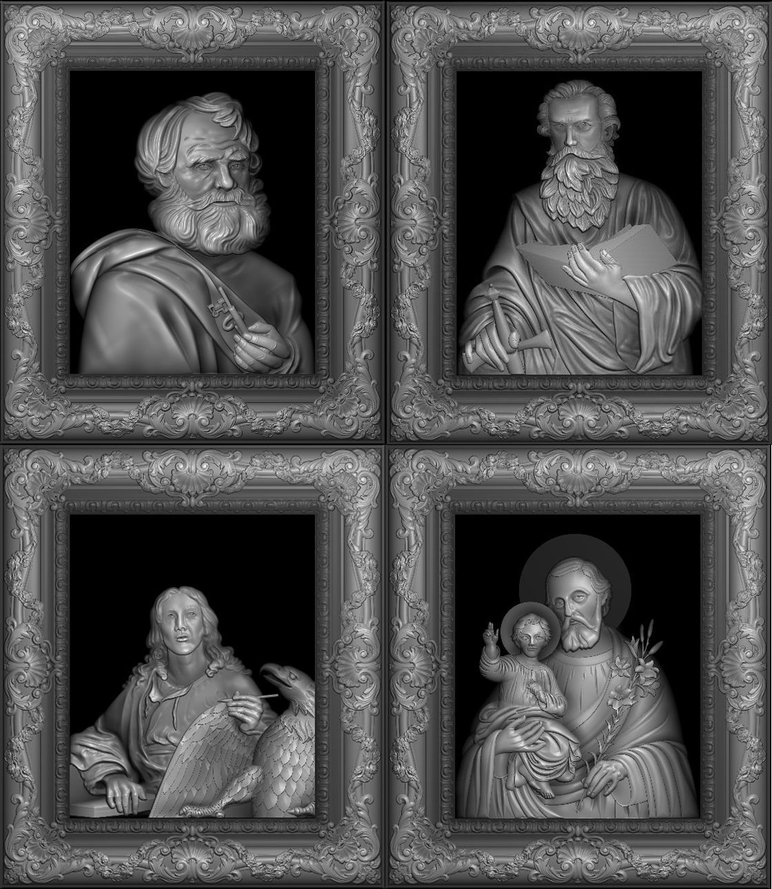 Saints collection- 3d model 3D model 3D printable | CGTrader