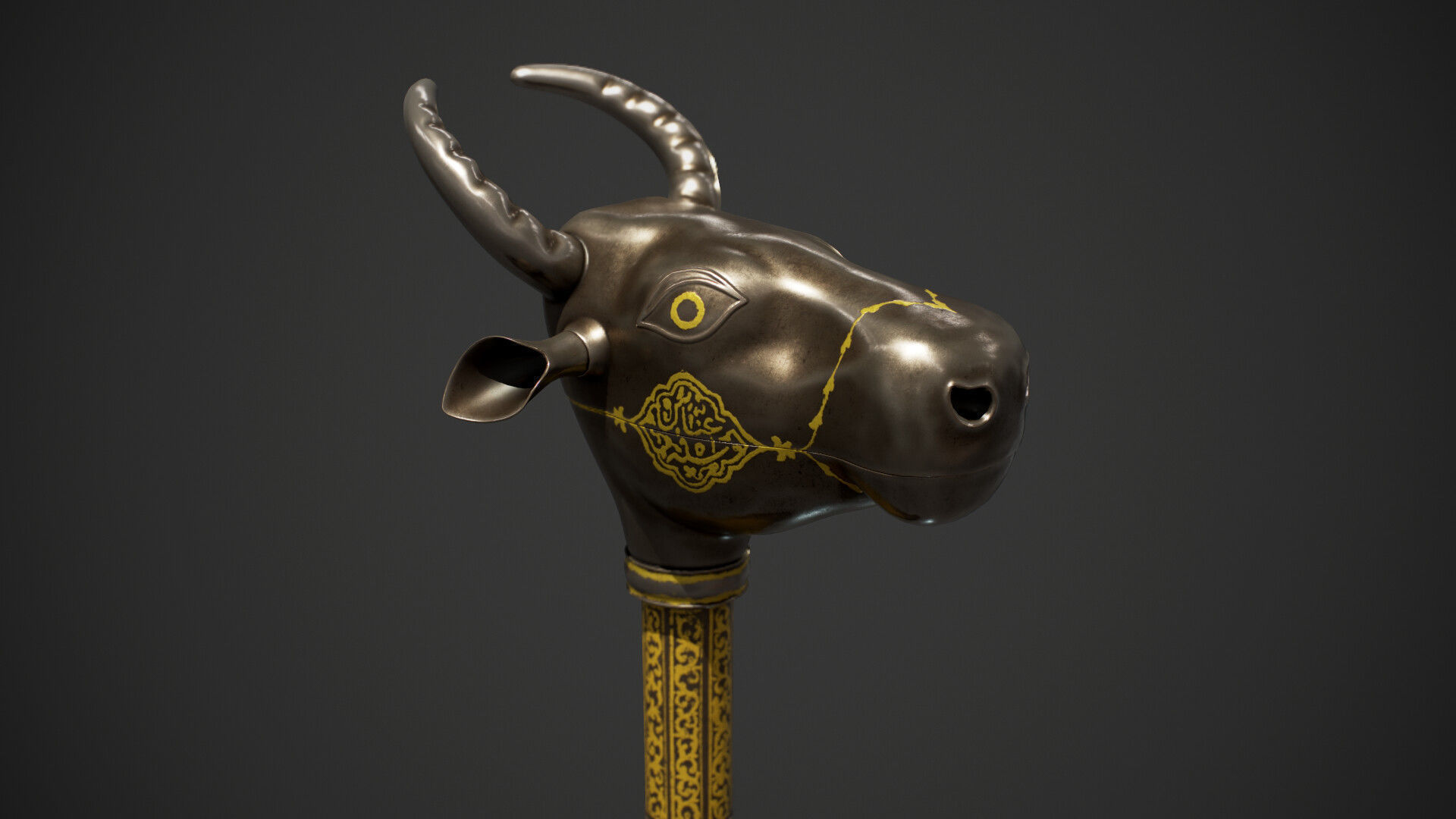 3D model Ox-Headed Iranian Mace VR / AR / low-poly | CGTrader