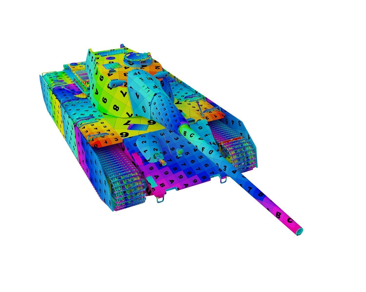 3D model German tank E79 Panther-III VR / AR / low-poly | CGTrader