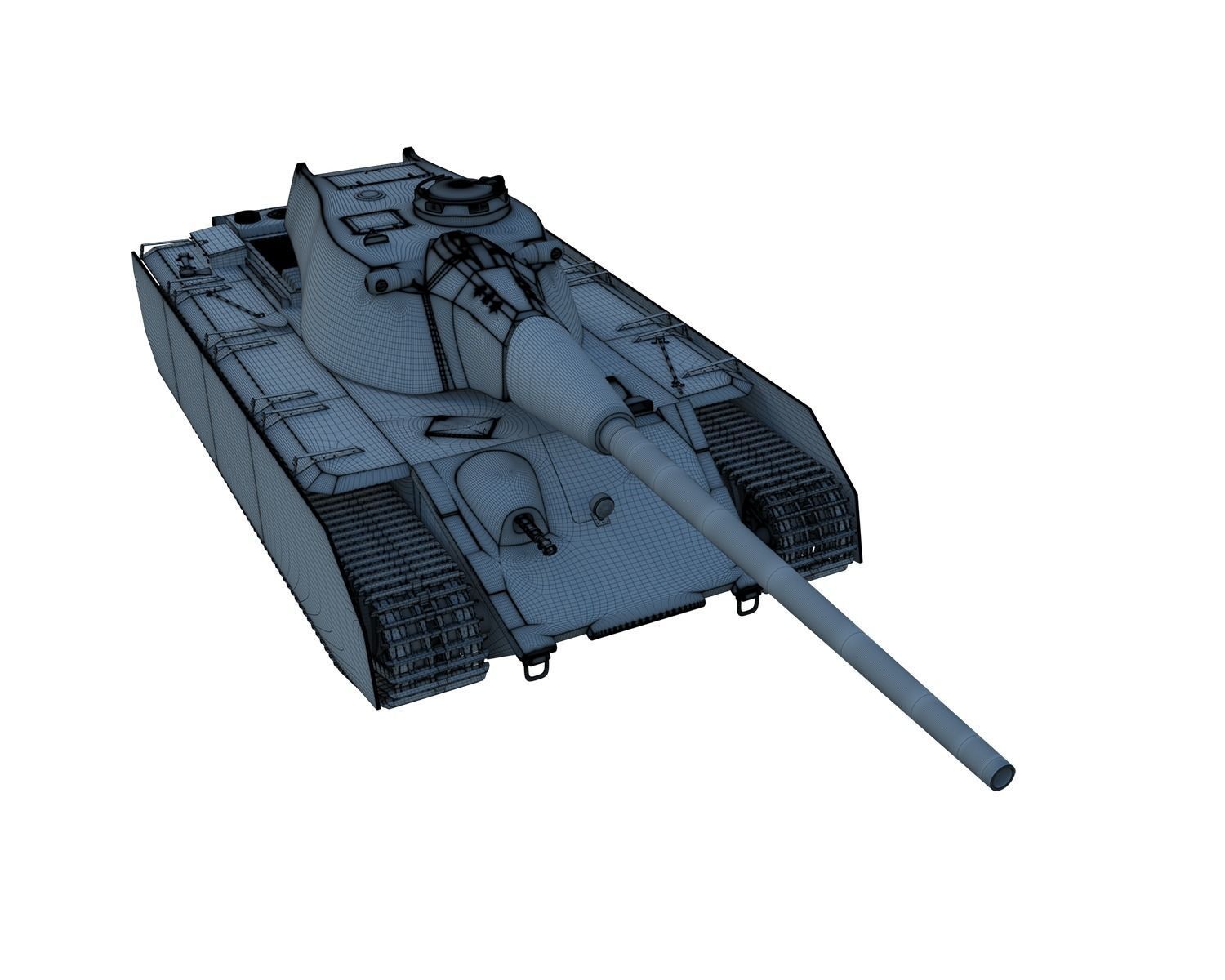 3D model German tank E79 Panther-III VR / AR / low-poly | CGTrader