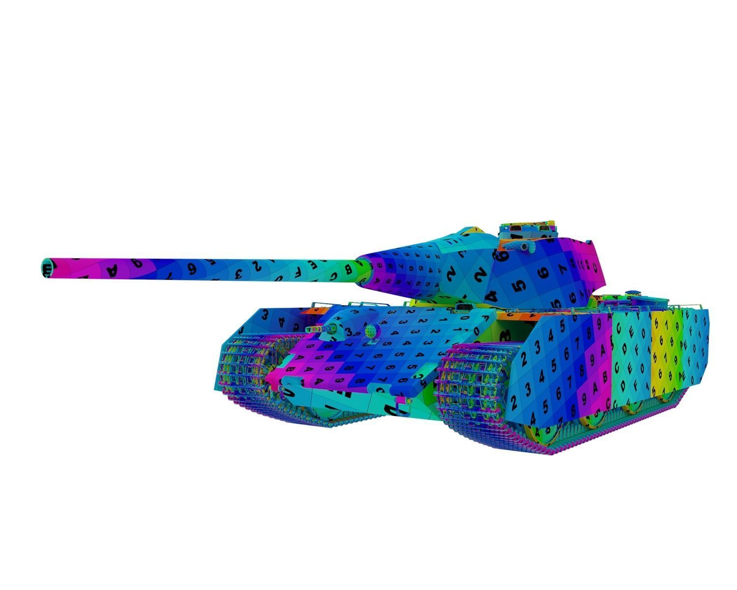 3D model German tank E79 Panther-III VR / AR / low-poly | CGTrader